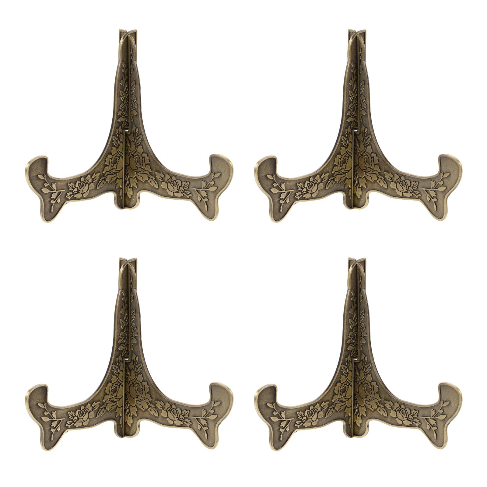 Hemoton 4pcs Plate Stand for Desktop Medal Storage Holder Stable Base ...