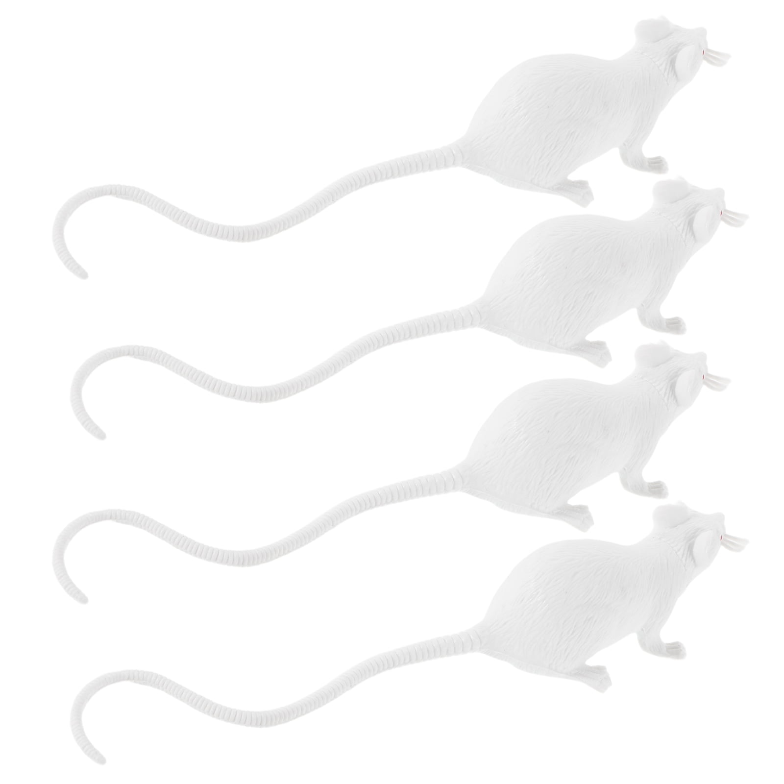 Hemoton 4pcs Realistic Mouse Prank Toy Lifelike Mouse Interactive Mouse ...