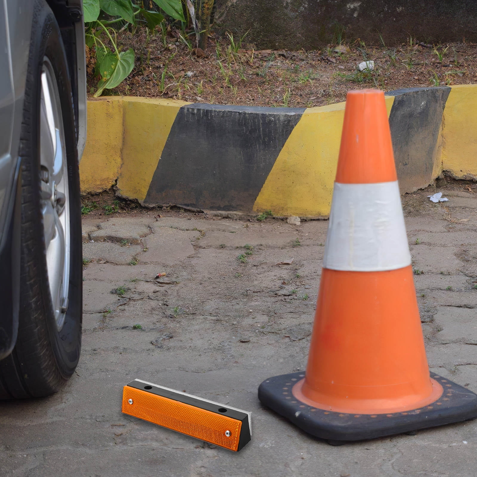 RENACLIPY 4pcs Asphalt Stud Markers Plastic Multi for Road Safety ...
