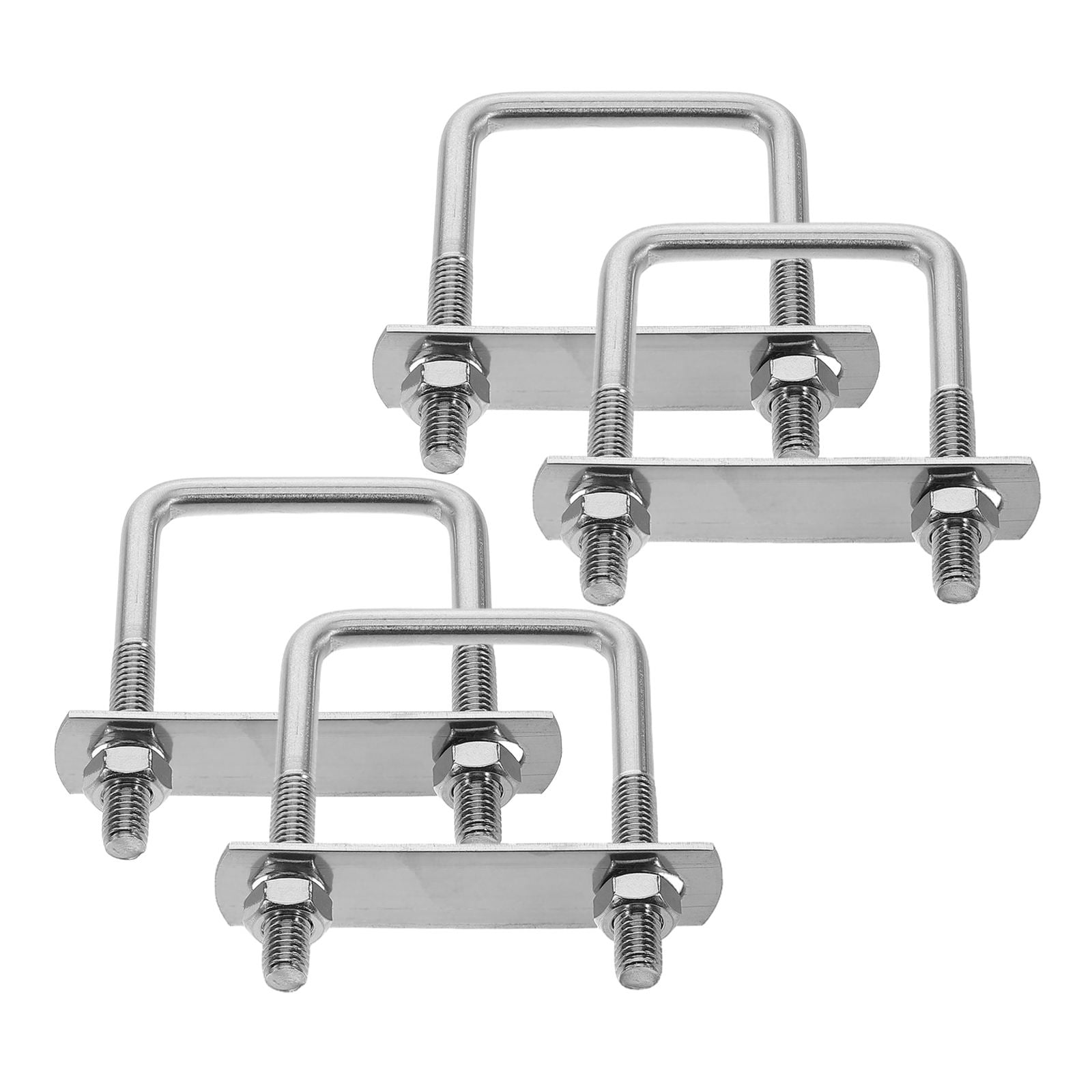 Hemoton 4pcs Right Angle Clamps Stainless Steel Square Clamp U-Shaped ...