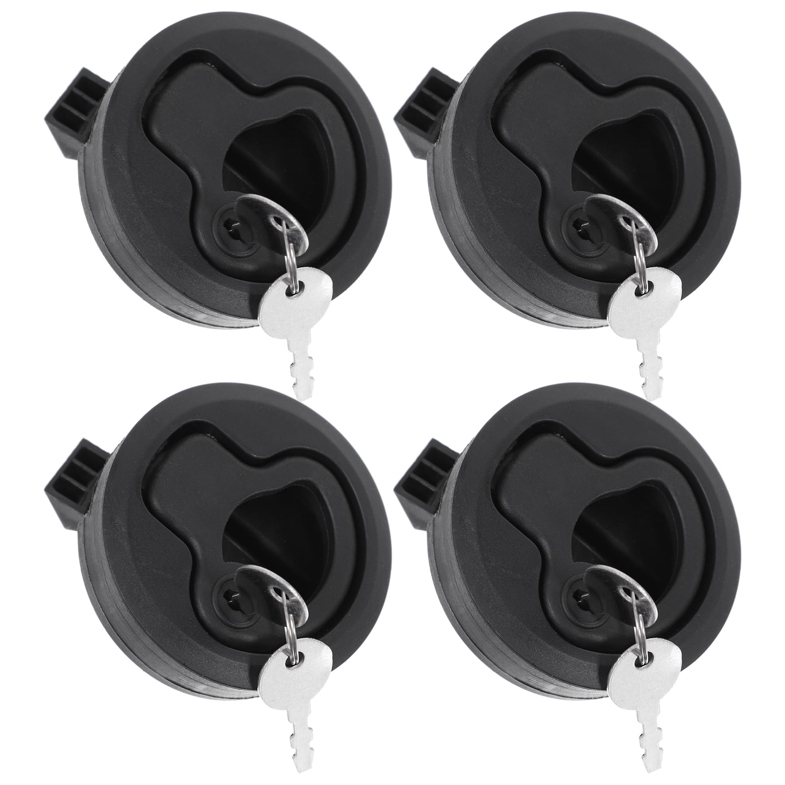 Hemoton 4pcs Round Slam Latches Boat Hatch Marine Locking Flush Pull ...