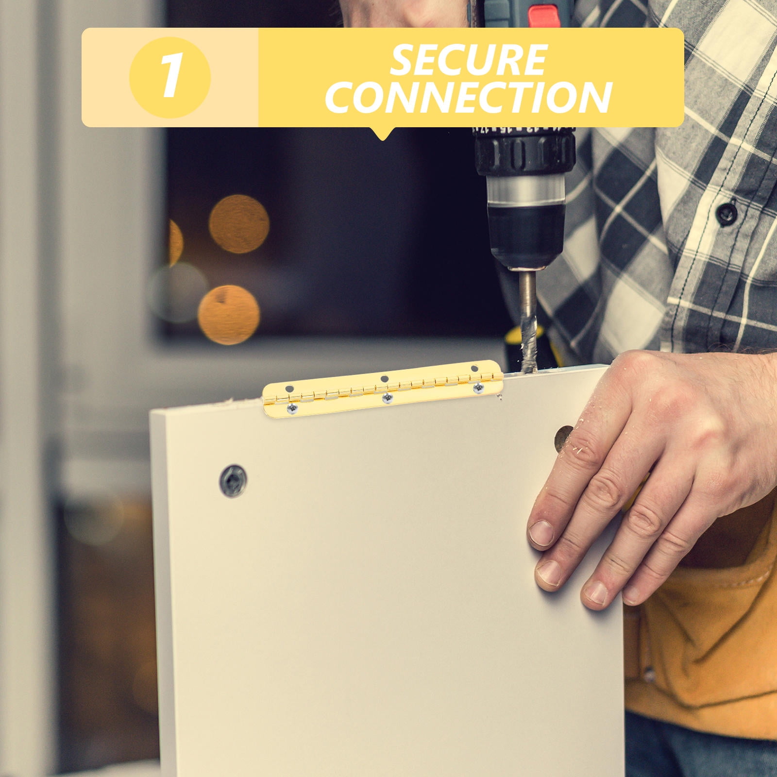 Hemoton 4pcs Small Metal Hinges For Wooden Boxes Butt Hinges Diy Craft ...