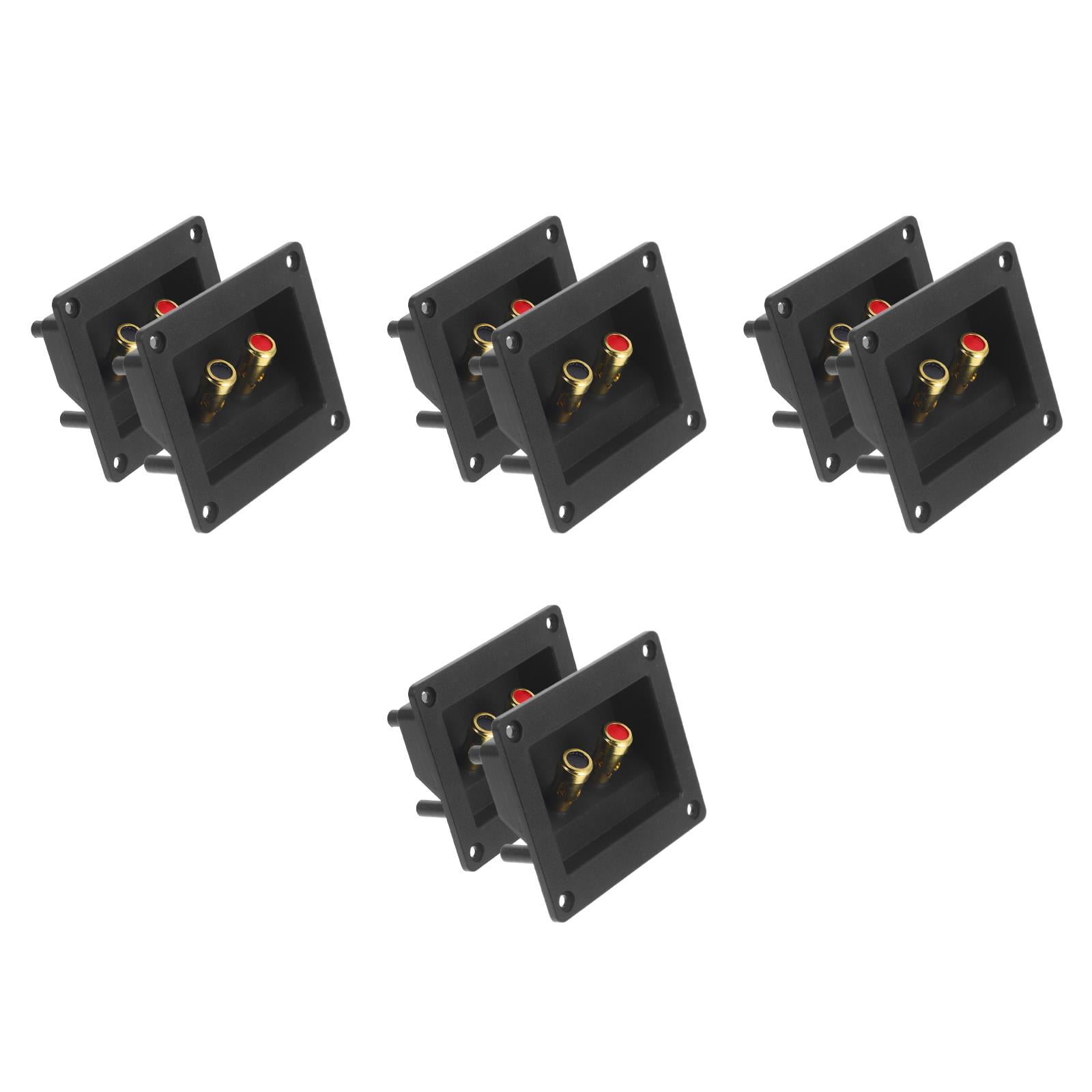 Hemoton 4pcs Speaker Terminal Box 2pcs DIY 2-Way Speaker Binding Post ...