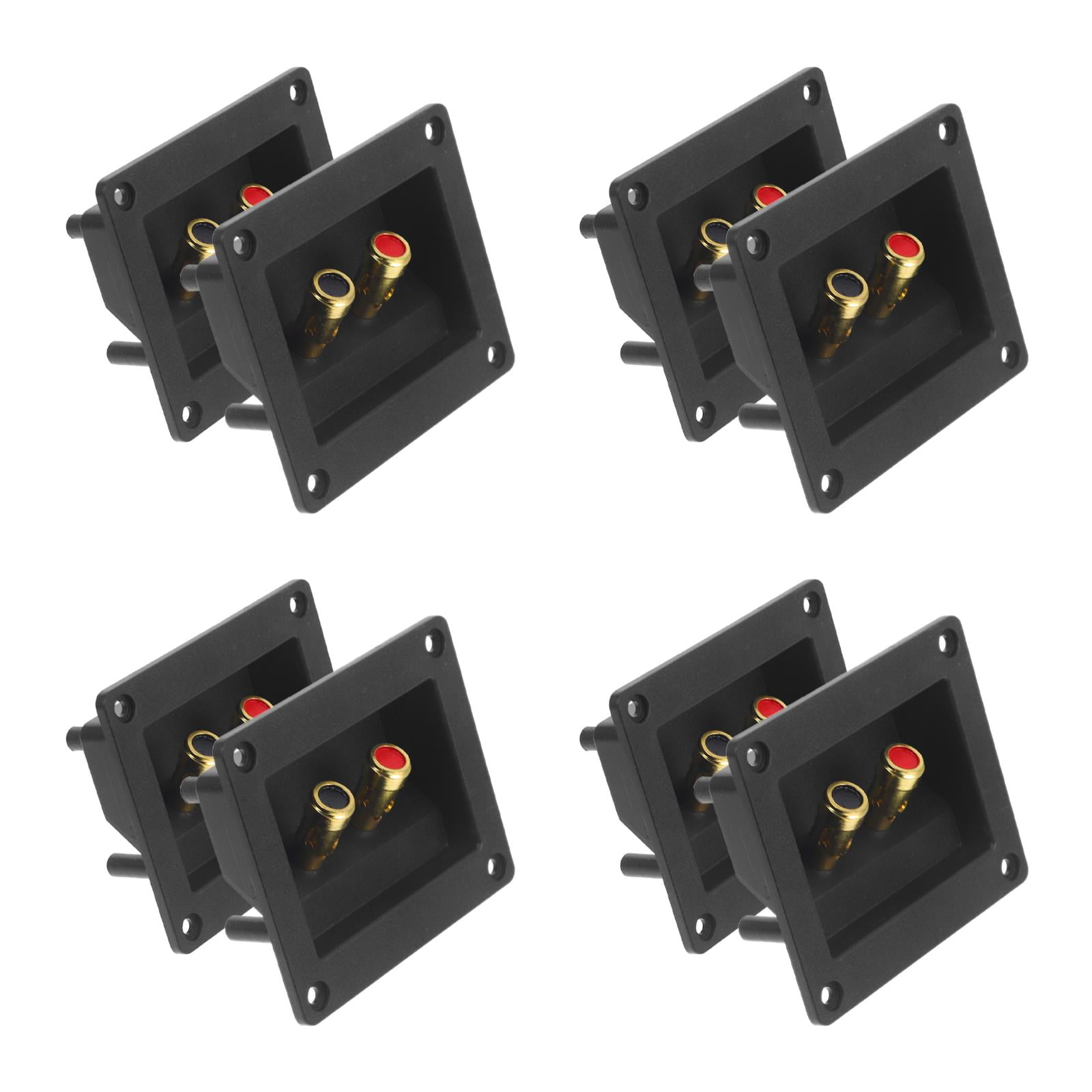 Hemoton 4pcs Speaker Terminal Box 2pcs DIY 2-Way Speaker Binding Post ...