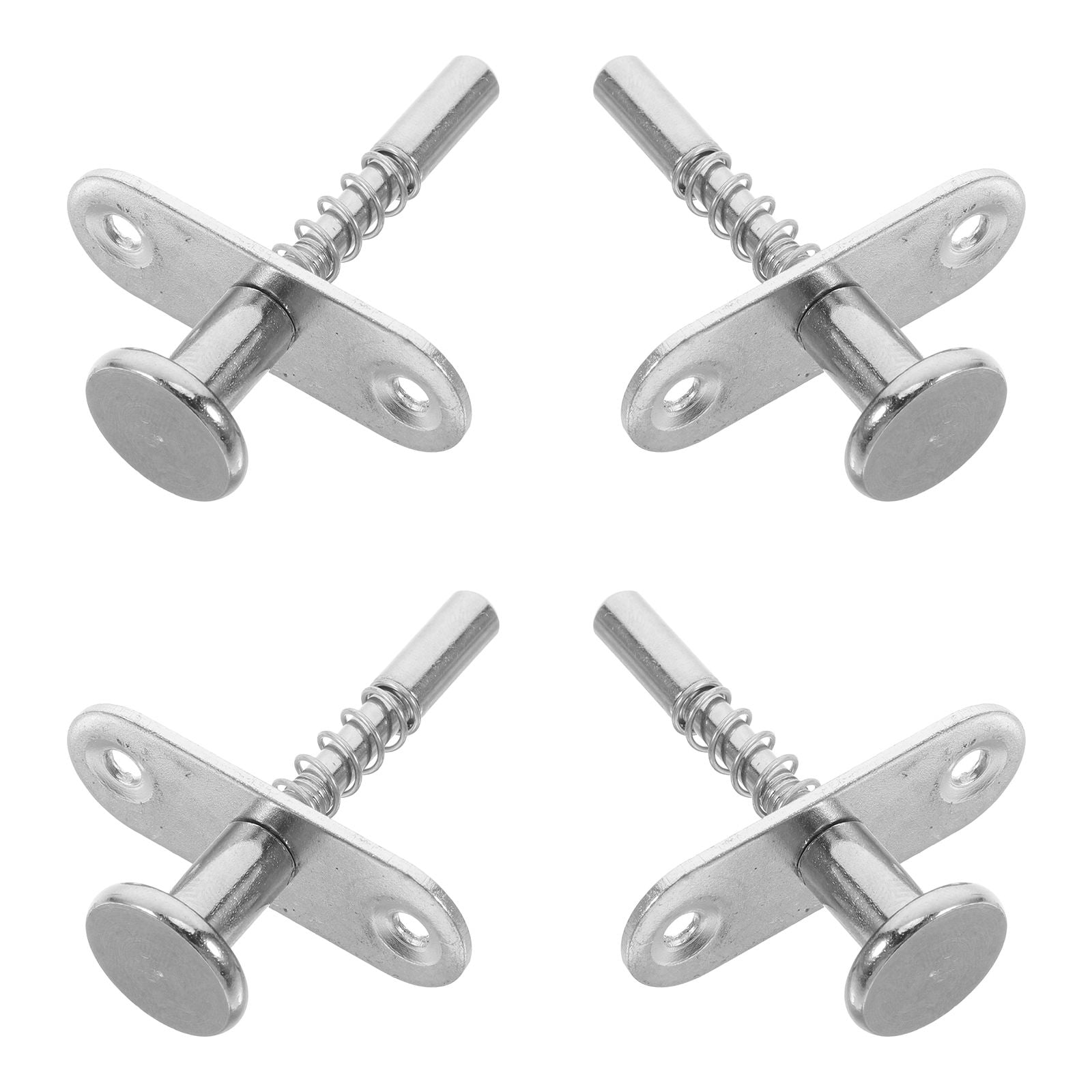 Hemoton 4pcs Spring-Loaded Stainless Steel Plunger Latches Cabinet ...