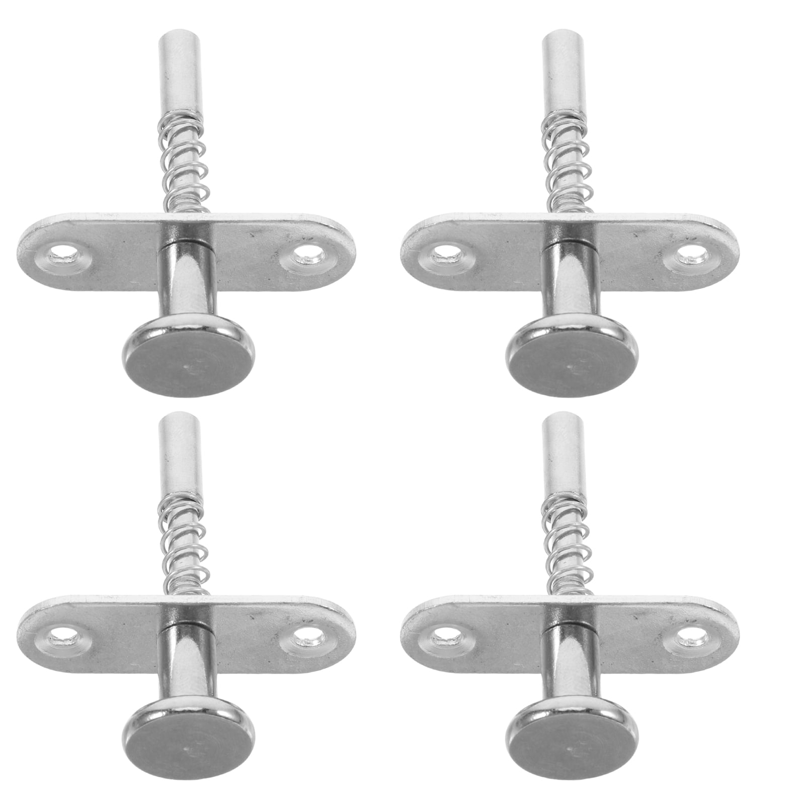 Hemoton 4pcs Spring-Loaded Stainless Steel Plunger Latches Plunger ...