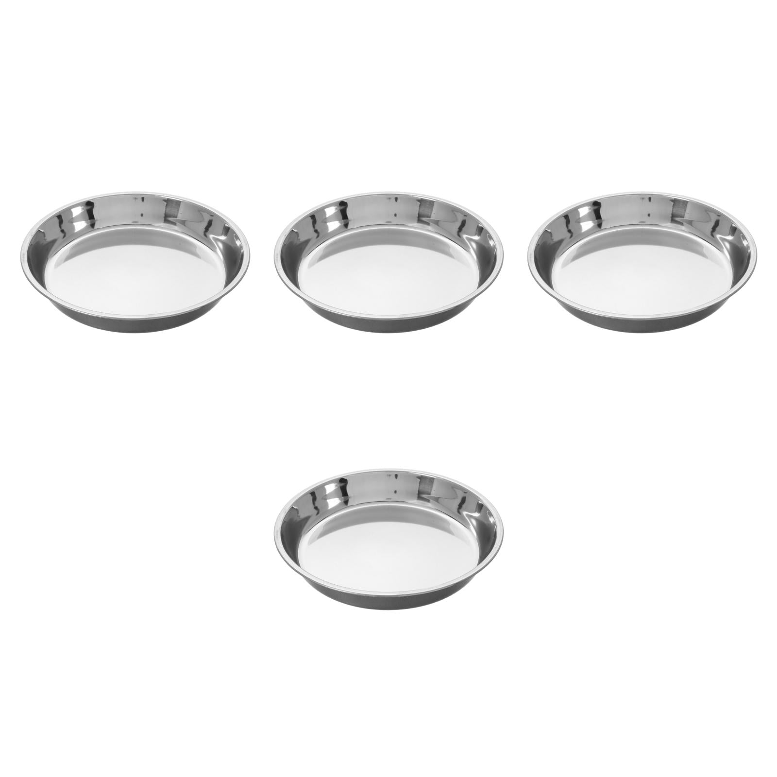 Hemoton 4pcs Stainless Steel Charcoal Grill Pan Tray for Korean BBQ and ...