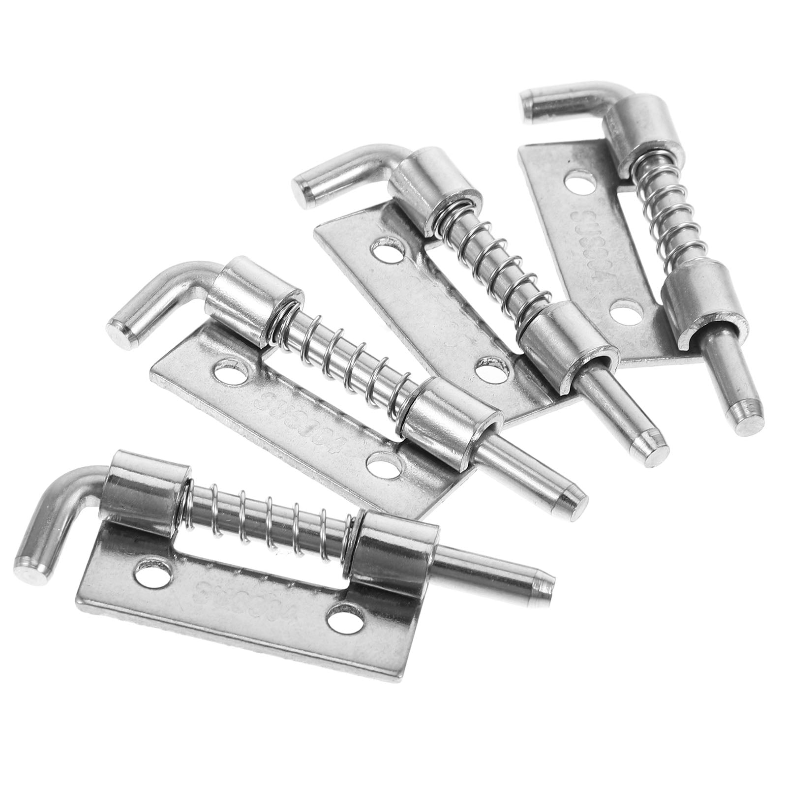 Hemoton 4pcs Stainless Steel Latch Spring Latch Spring Bolt Lock For ...