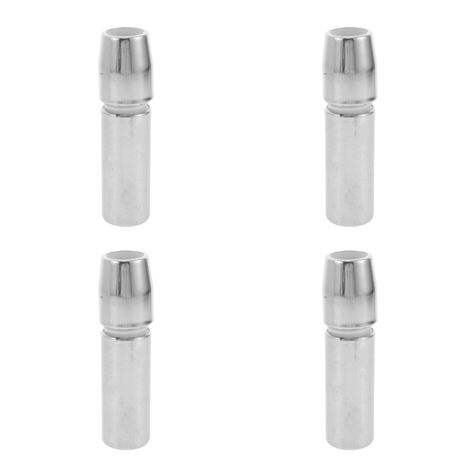Hemoton 4pcs Stainless Steel Pipe Joint For Curtain Rods Telescopic ...