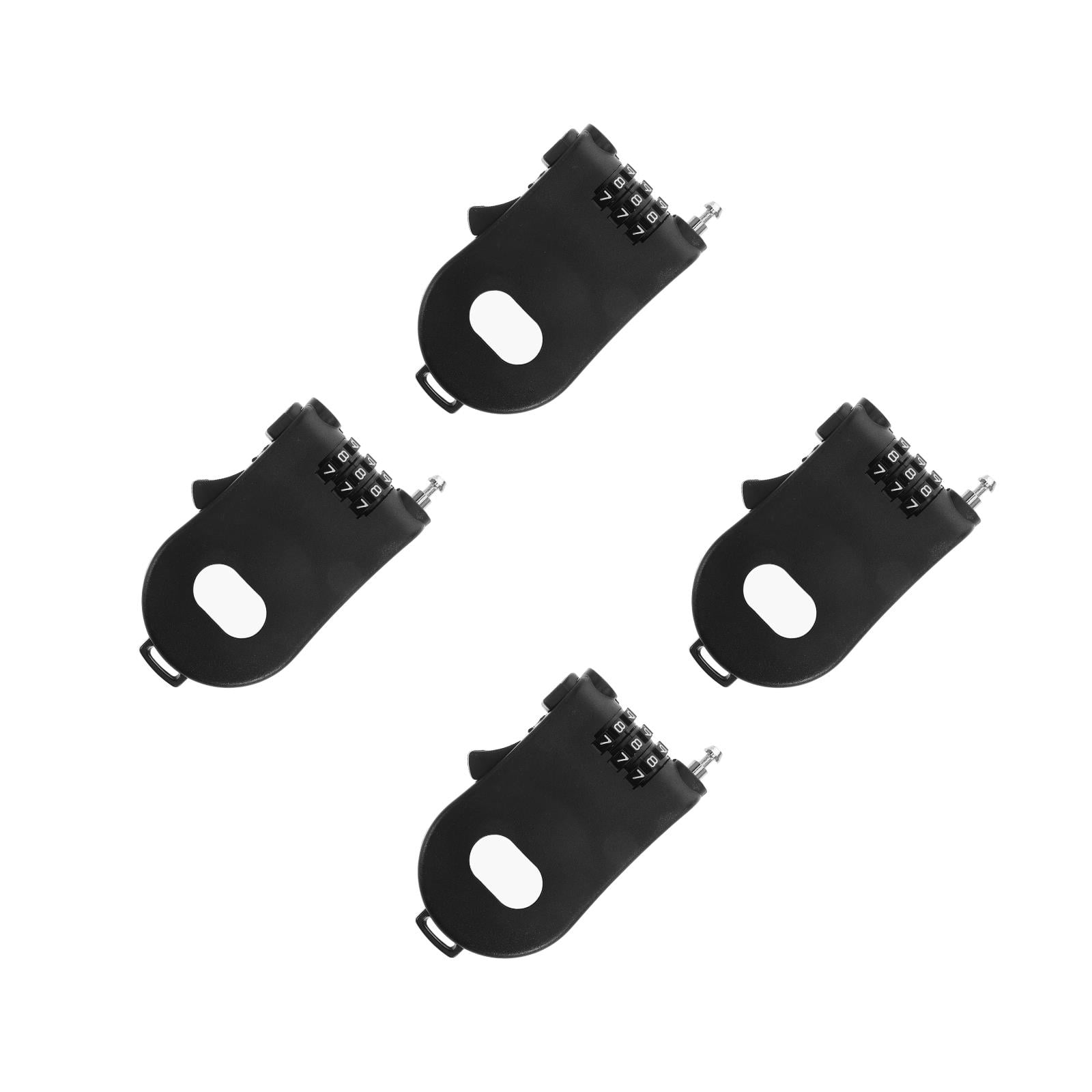 Hemoton 4pcs Steel Cable Lock With Digit Tumbler Combination Adjustable ...
