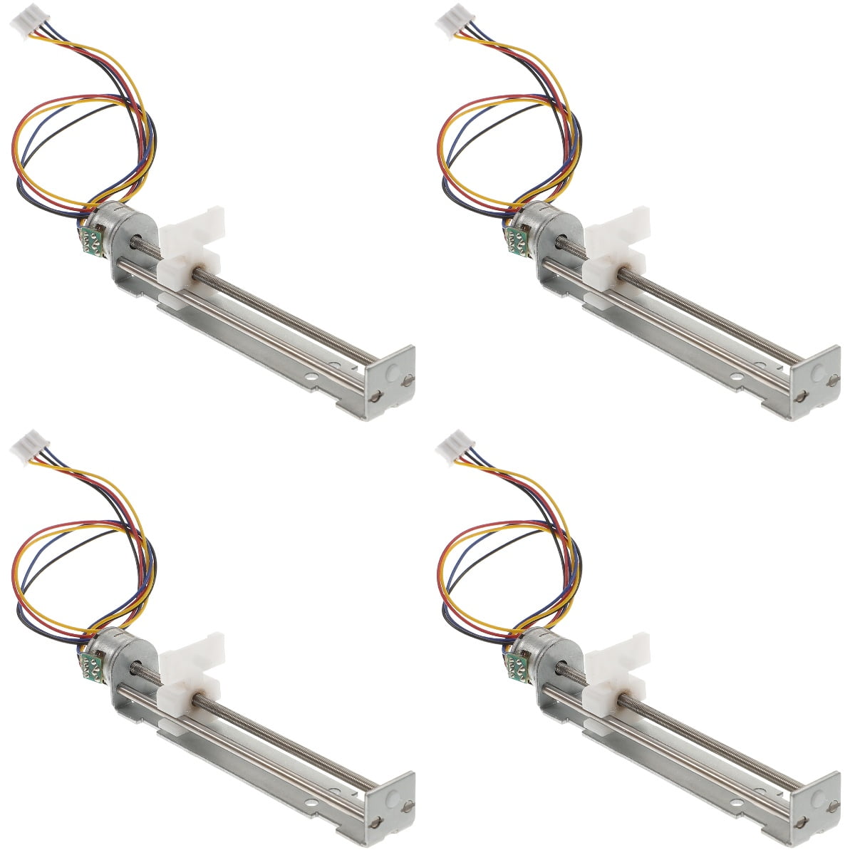 Hemoton 4pcs Stepper Motor 80mm Linear Guide Stage Actuator Diy Cnc ...
