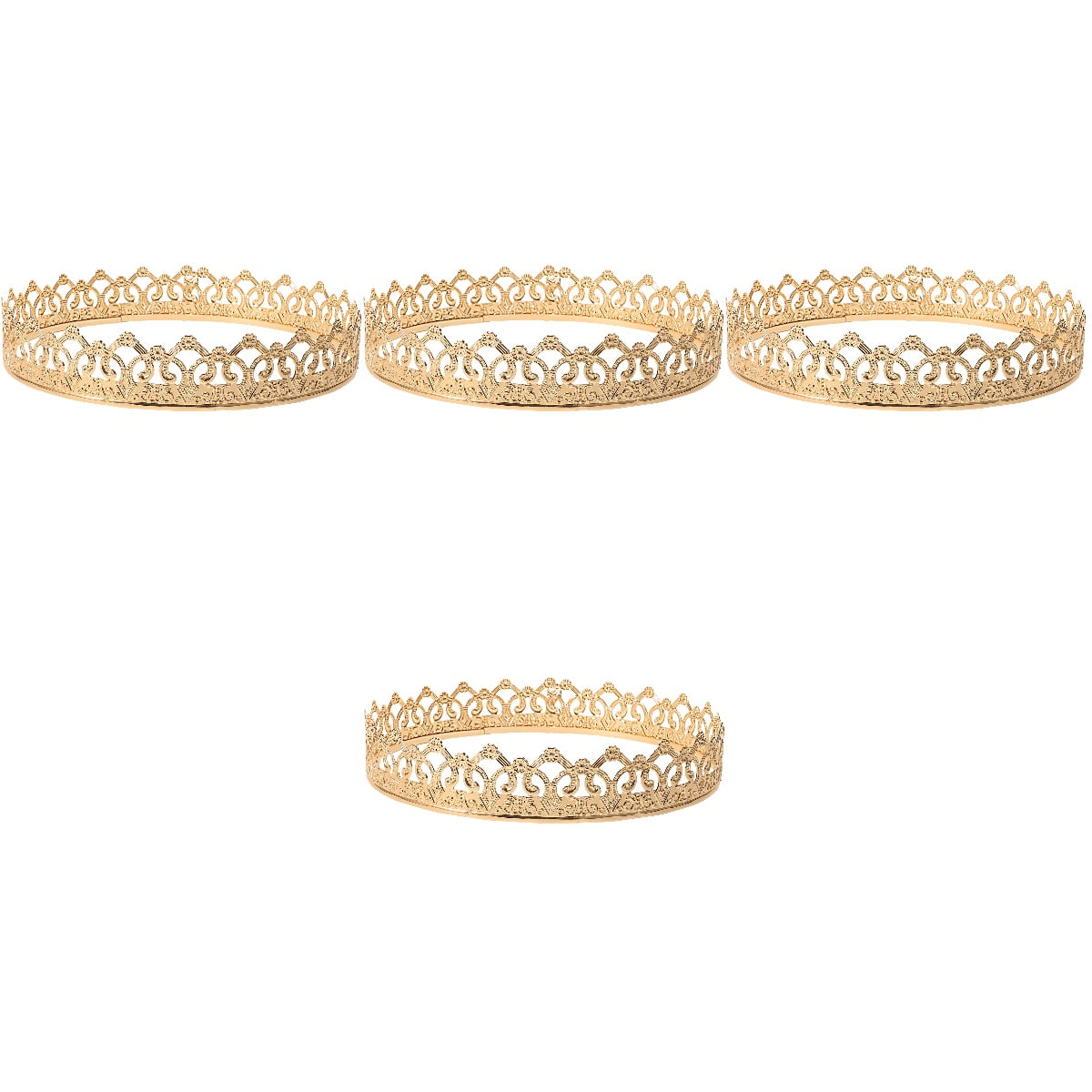 Hemoton 4pcs Tiara King Crown Decorative Crown Headdress Prop Birthday ...