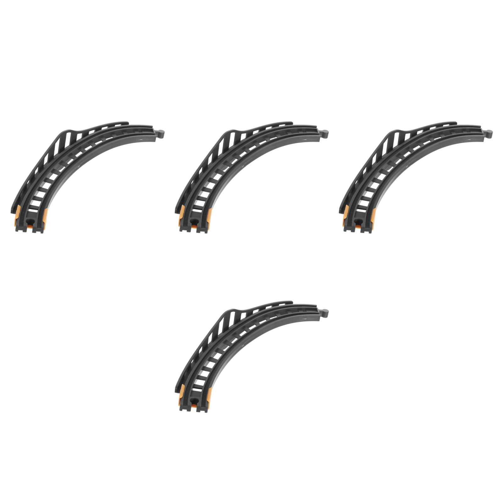 Hemoton 4pcs Train Track Expansion Plastic Curved Railway Rail Mini ...