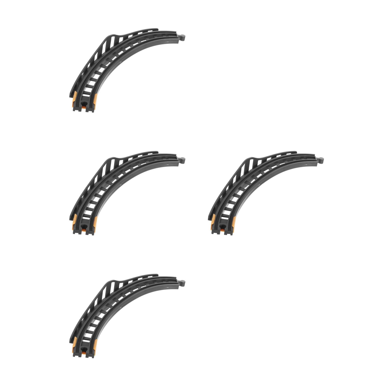 Hemoton 4pcs Train Track Plastic Curved Railway Rail Train Track ...