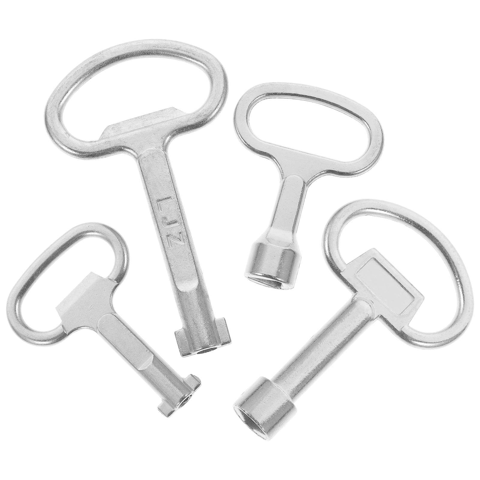 4pcs Multi Functional Utility Key Plumbers Tool Triangle Word Key ...