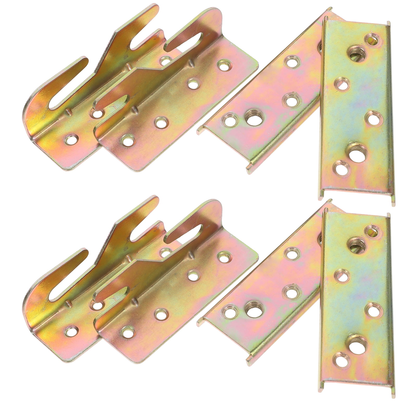 Hemoton 4pcs Universal Headboard Brackets Bed Frame Adapter Bed Rail ...