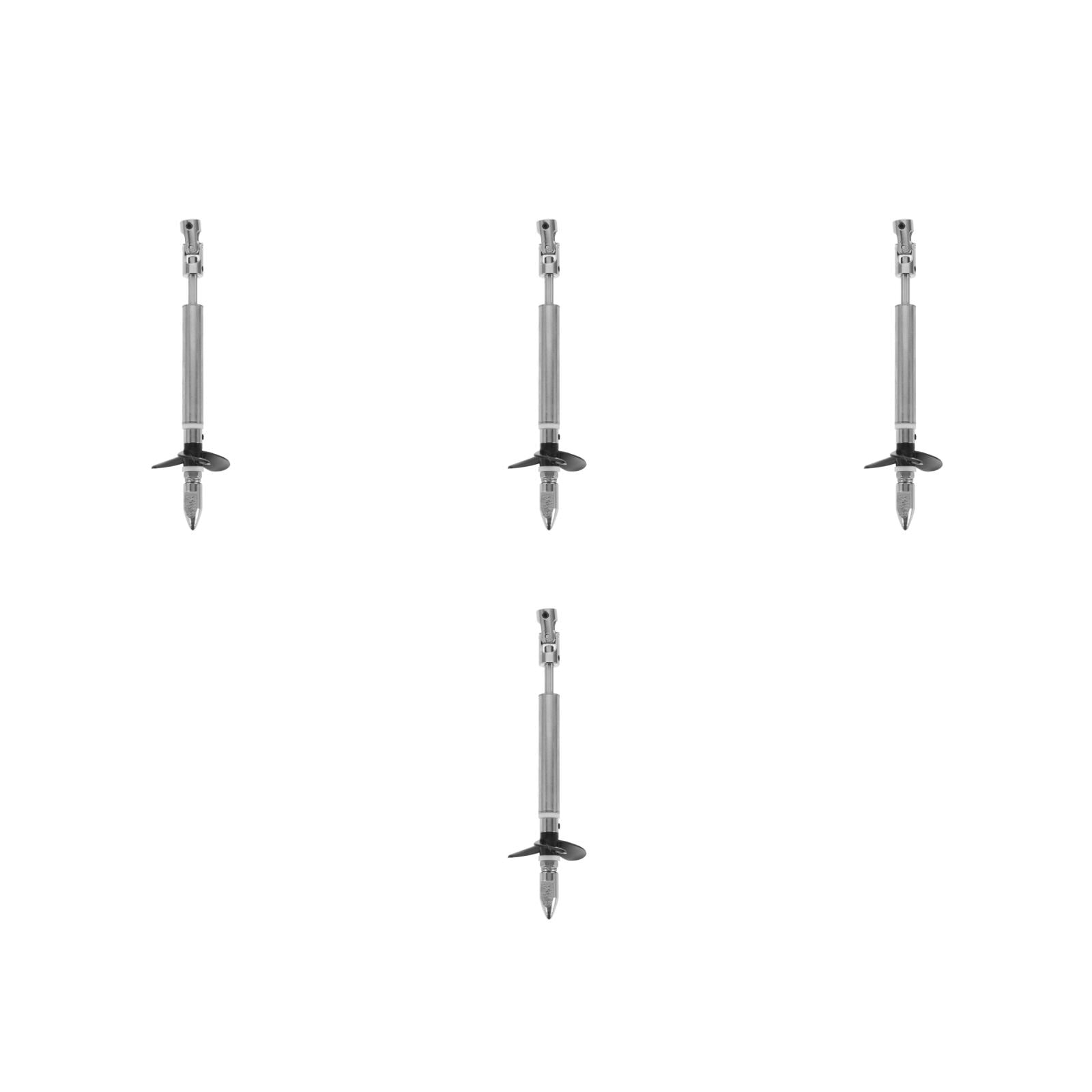Hemoton 4pcs Universal Propeller For Rc Boat Drive Shaft Stainless ...