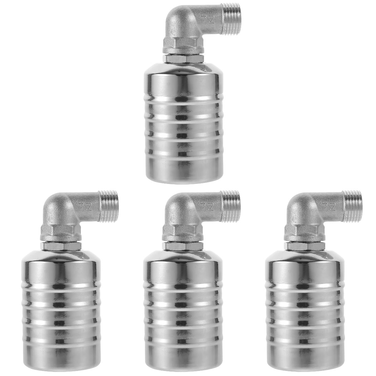 Hemoton 4pcs Water Tank Float Valve 1/2 Inch Side Inlet Automatic Shut ...