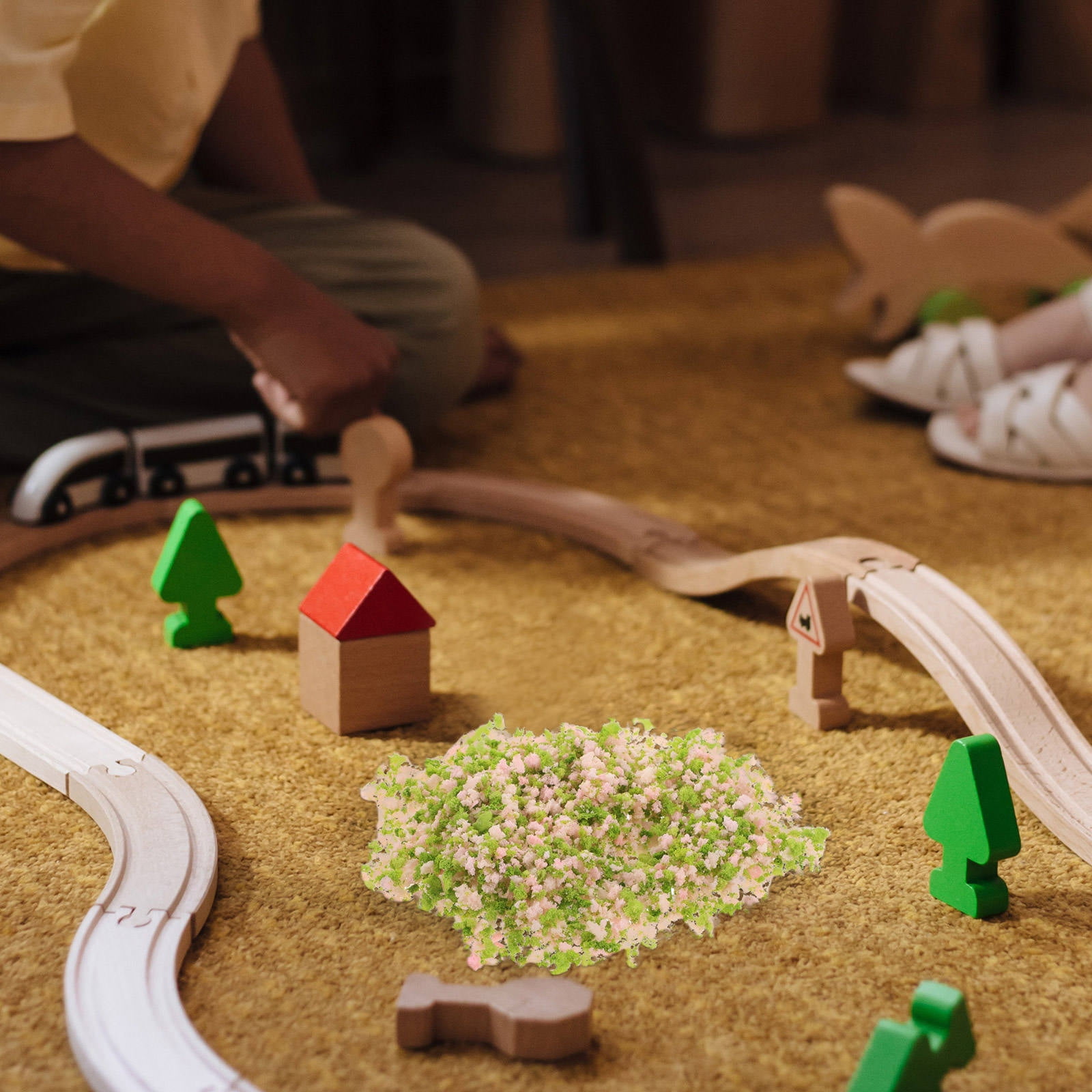 Hemoton 5 Bags Model Train Scenery Grass Miniature Basing Supplies Fake ...