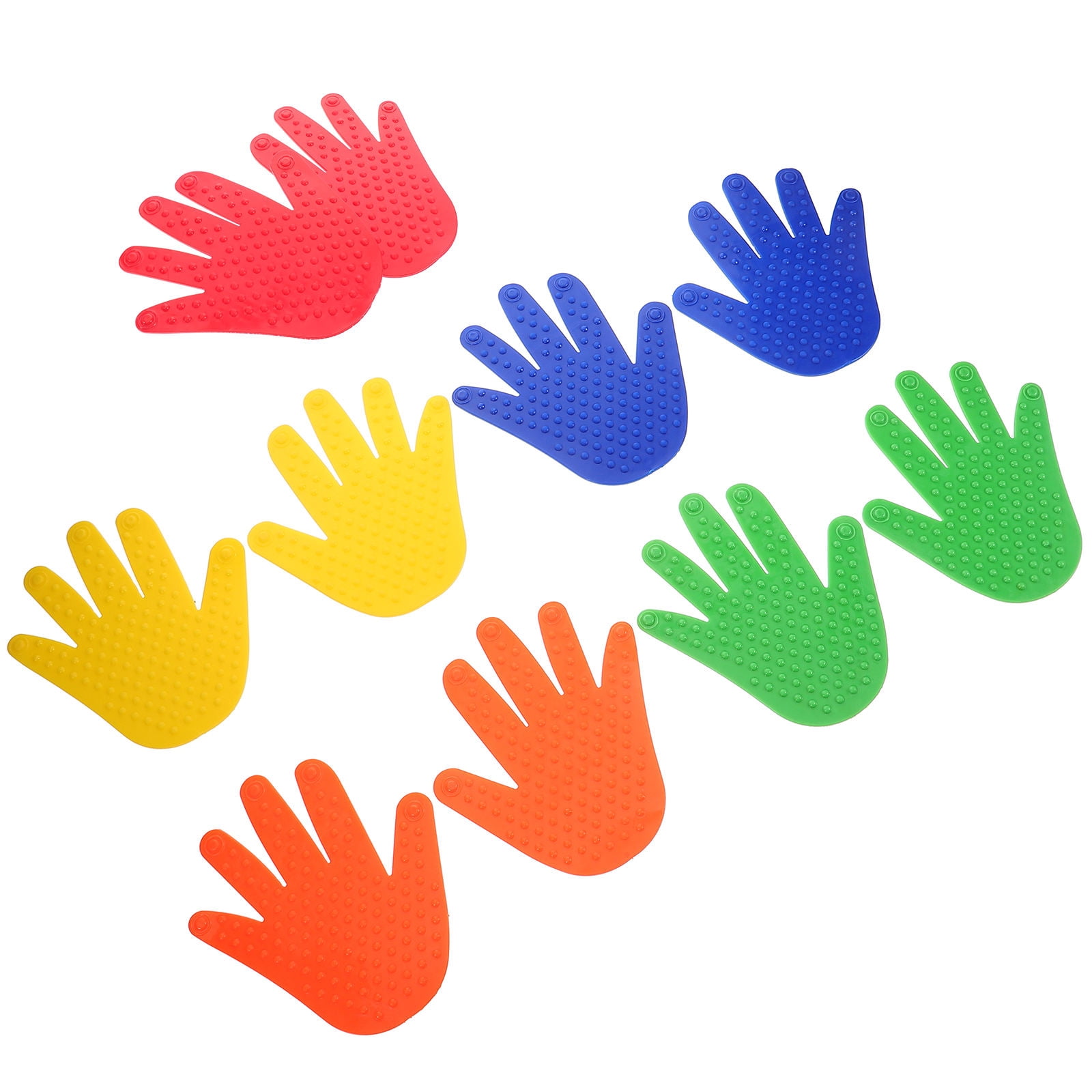 Hemoton 5 Pairs Floor Dots Non Slip Carpet Markers Handprint Sensory ...