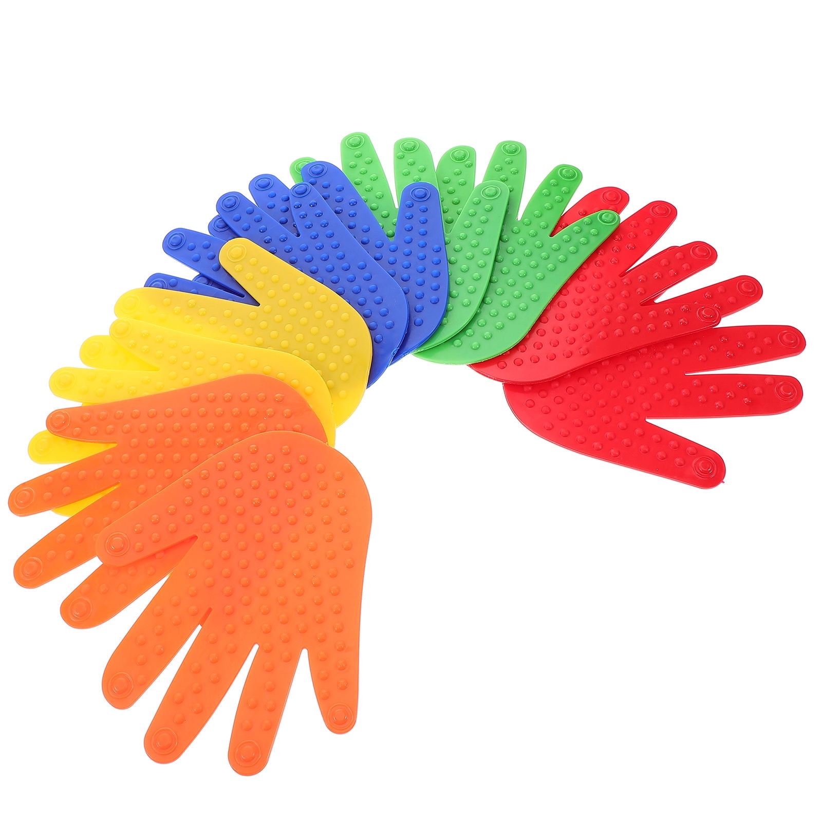 Hemoton 5 Pairs Floor Dots Tactile Sensory Hand Shape Mats Carpet ...