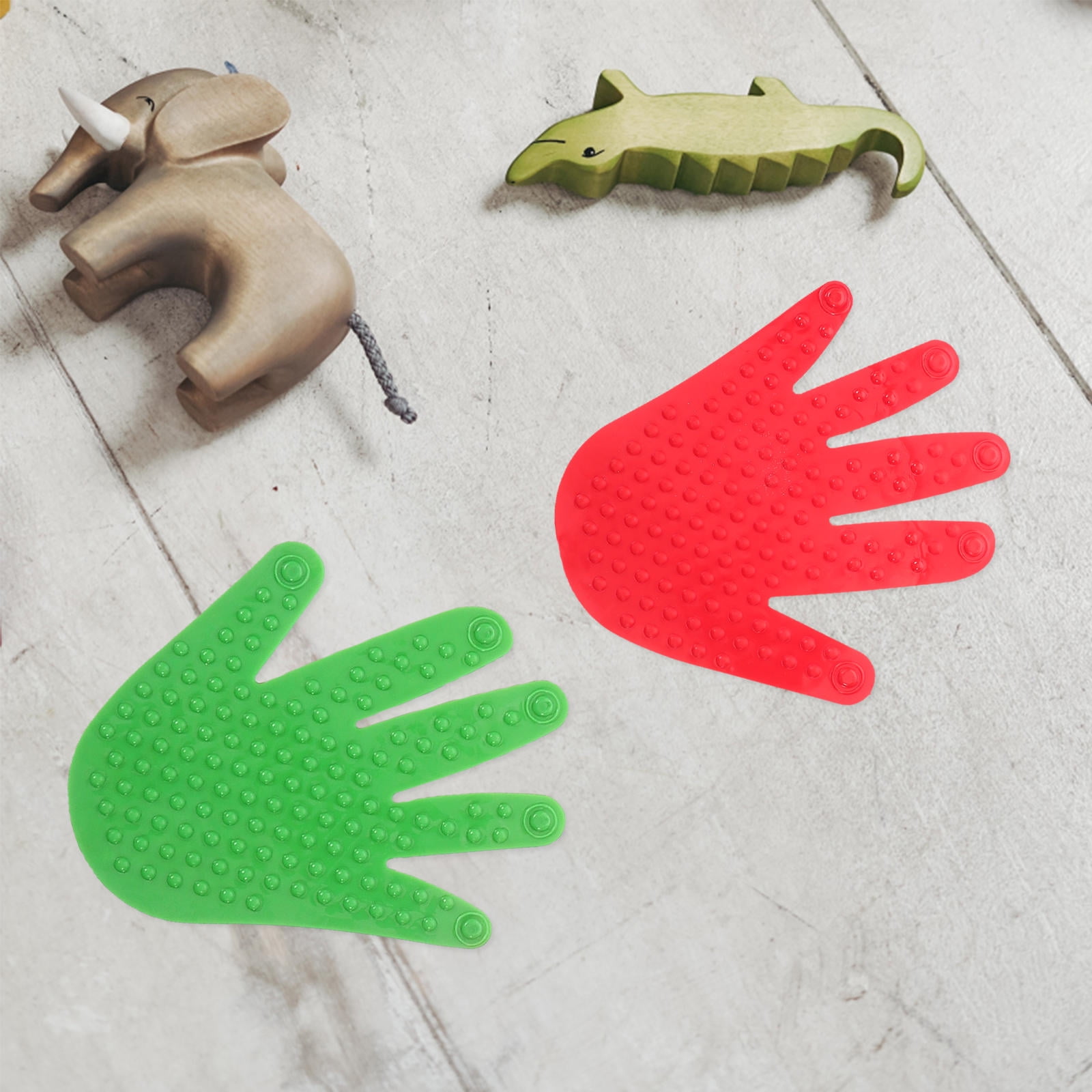 Hemoton 5 Pairs Floor Dots Tactile Sensory Hand Shape Mats Carpet ...