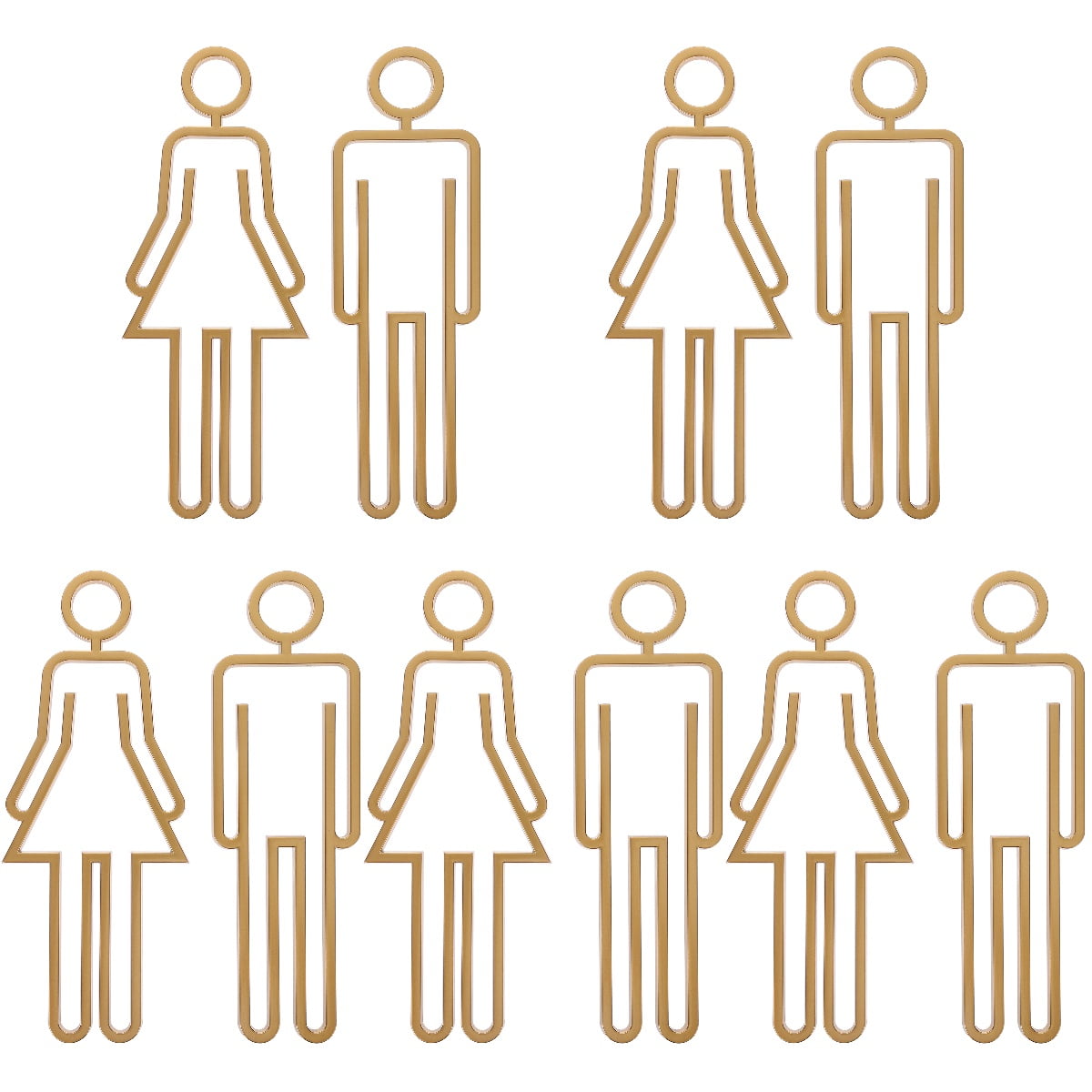 Hemoton 5 Pairs Toilet Guiding Sign Restroom Sign Toilet Notice Plaque ...