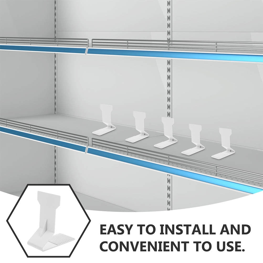 Hemoton 5 Pcs Plastic Shelving Display Stand With Magnetic Support Anti ...