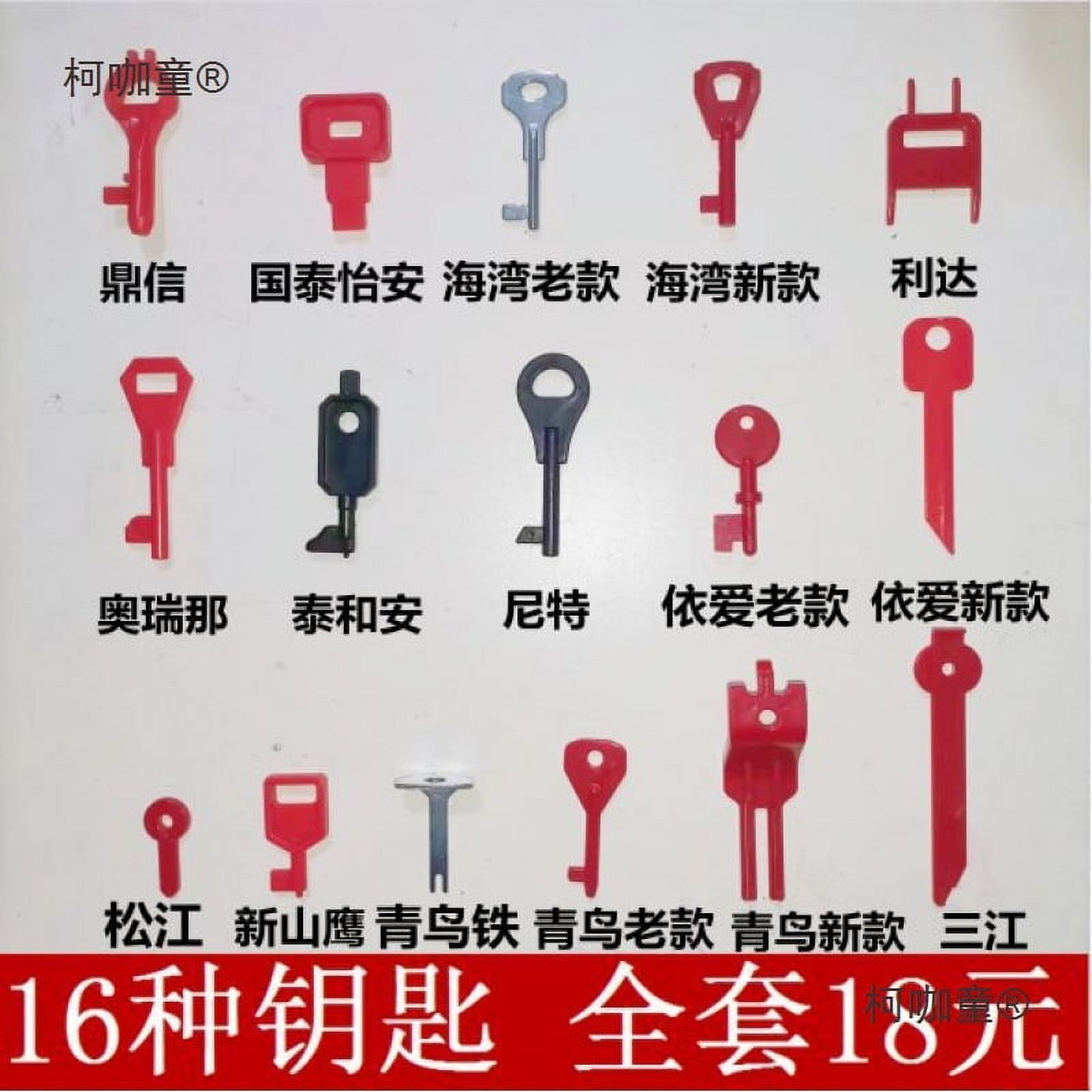 Hemoton 5 Pcs Sturdy Emergency Alarm Key For Fire Switch Emergency Door ...