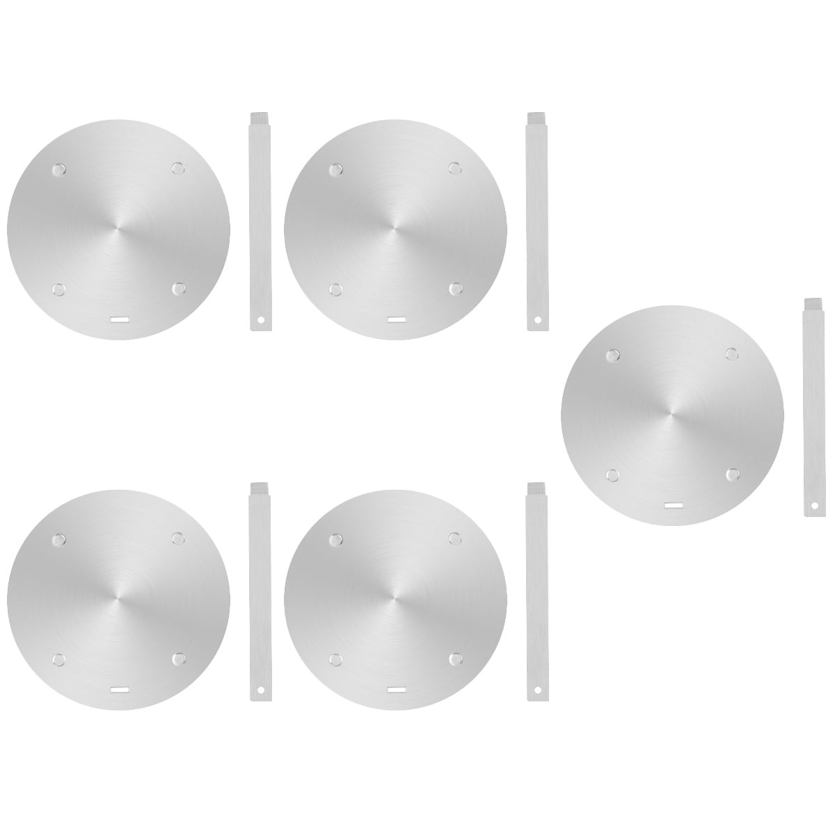 Hemoton 5 Sets of Stainless Steel Induction Plate Induction Cooktop ...