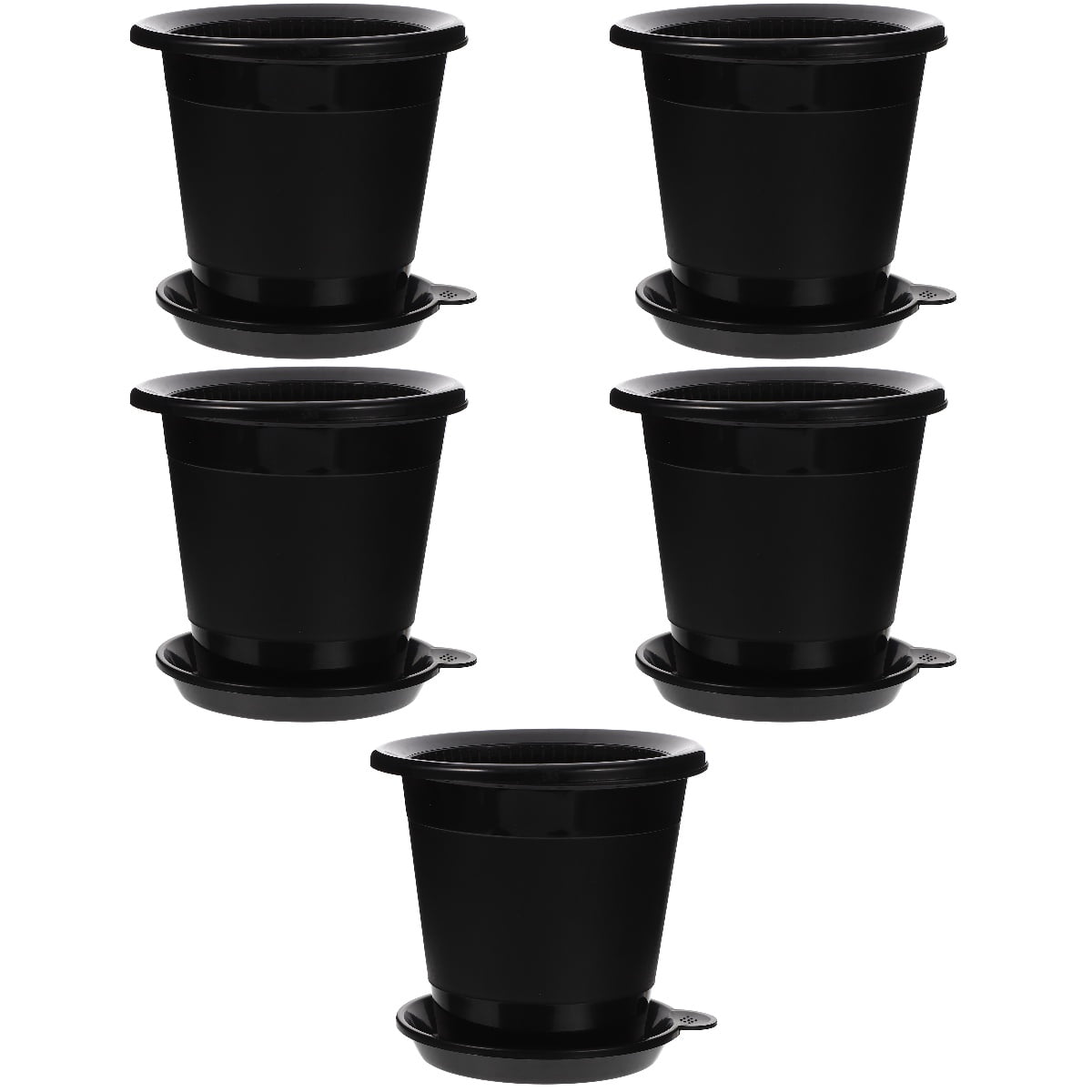 Hemoton 5 Sets of Universal Gardening Nursery Pot Root Control Pot With ...