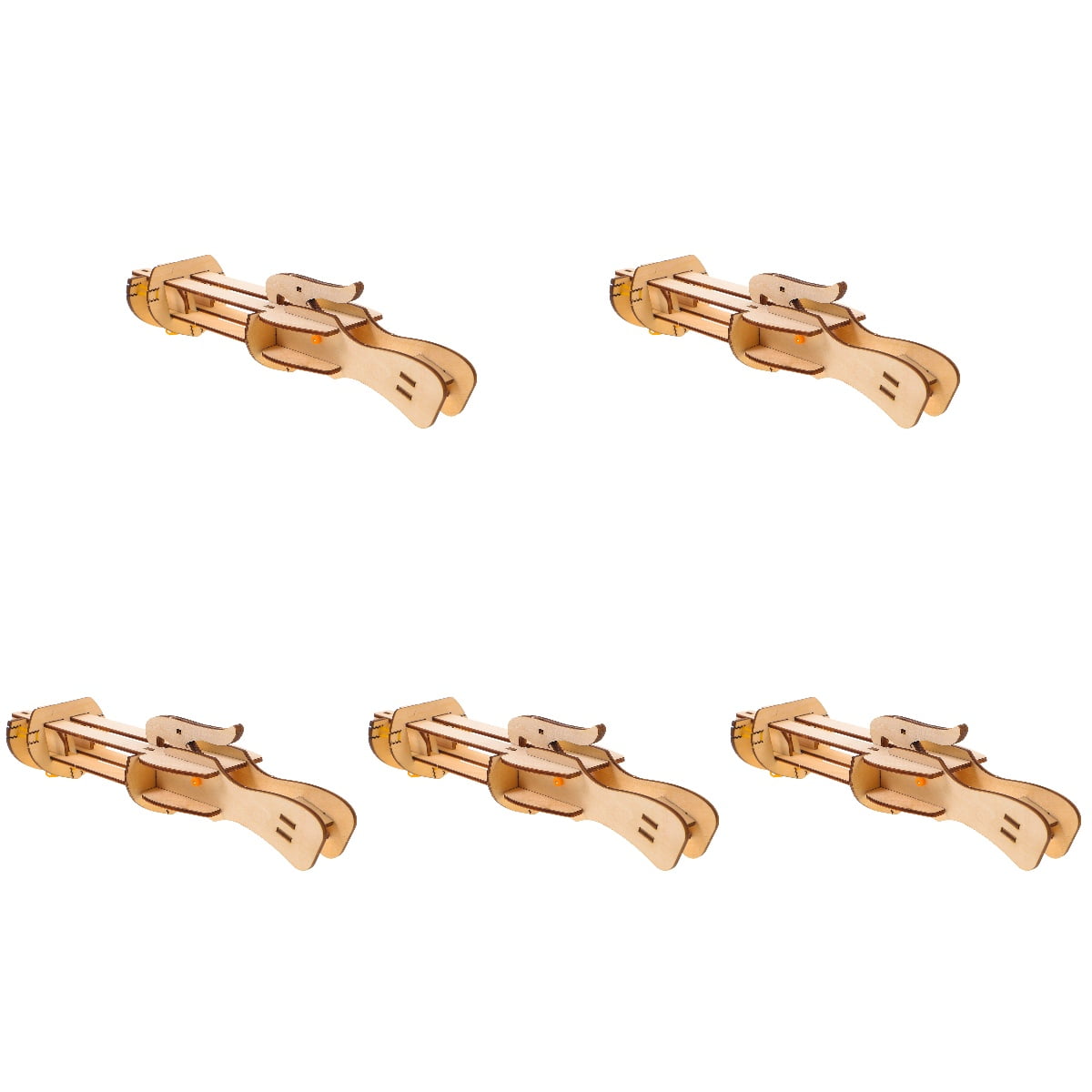 Hemoton 5 Sets of Wooden Paper Plane Launcher Assemble Model Handmade ...
