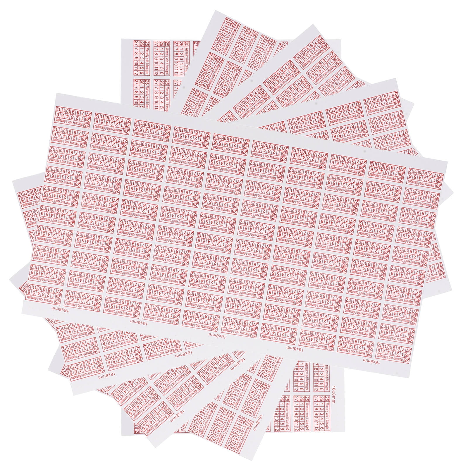 Hemoton 5 Sheets Tamper Evident Label Easy To Install Adhesive Sticker ...