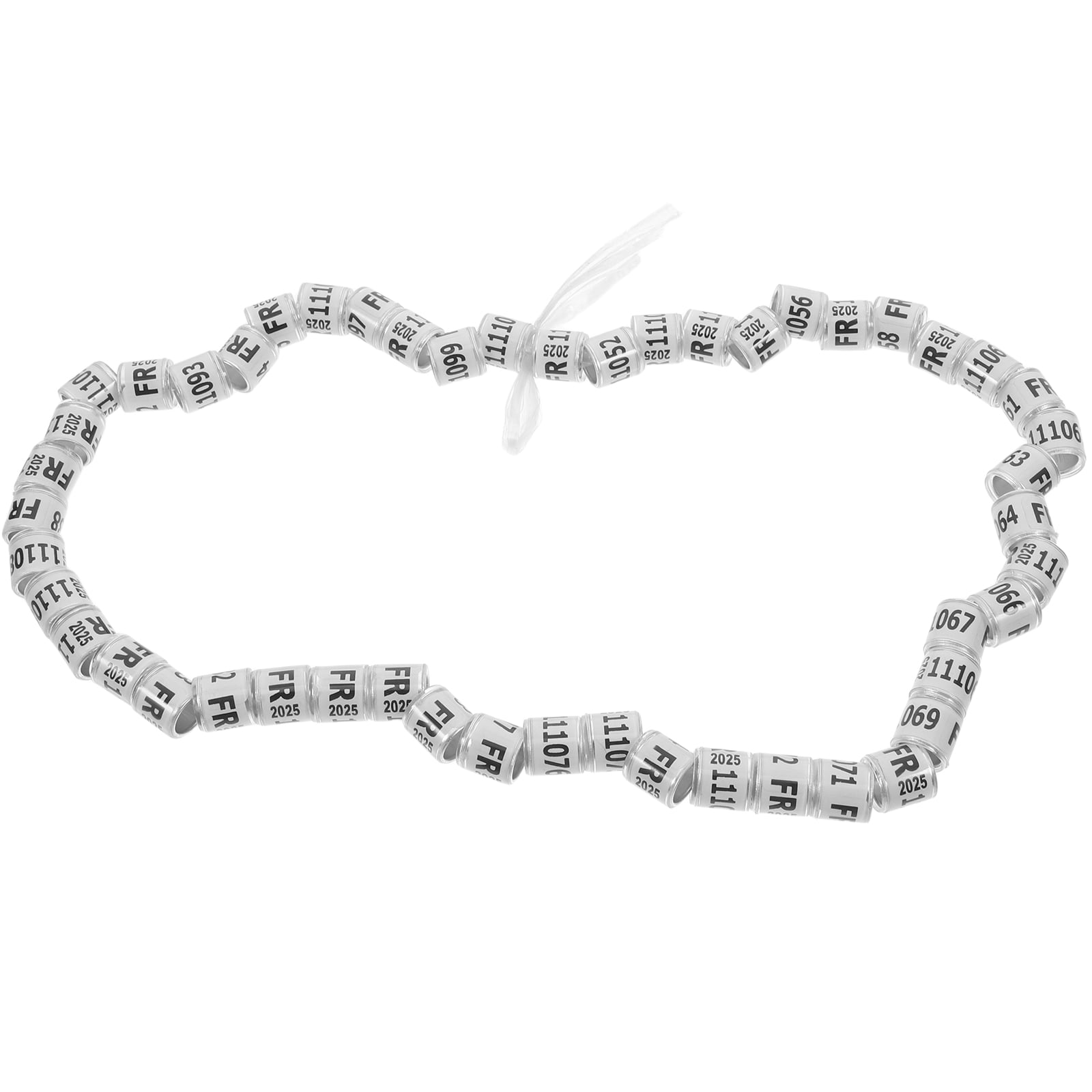 Hemoton 50 Pcs Aluminum Pigeon Leg Bands For Bird Identification Foot ...