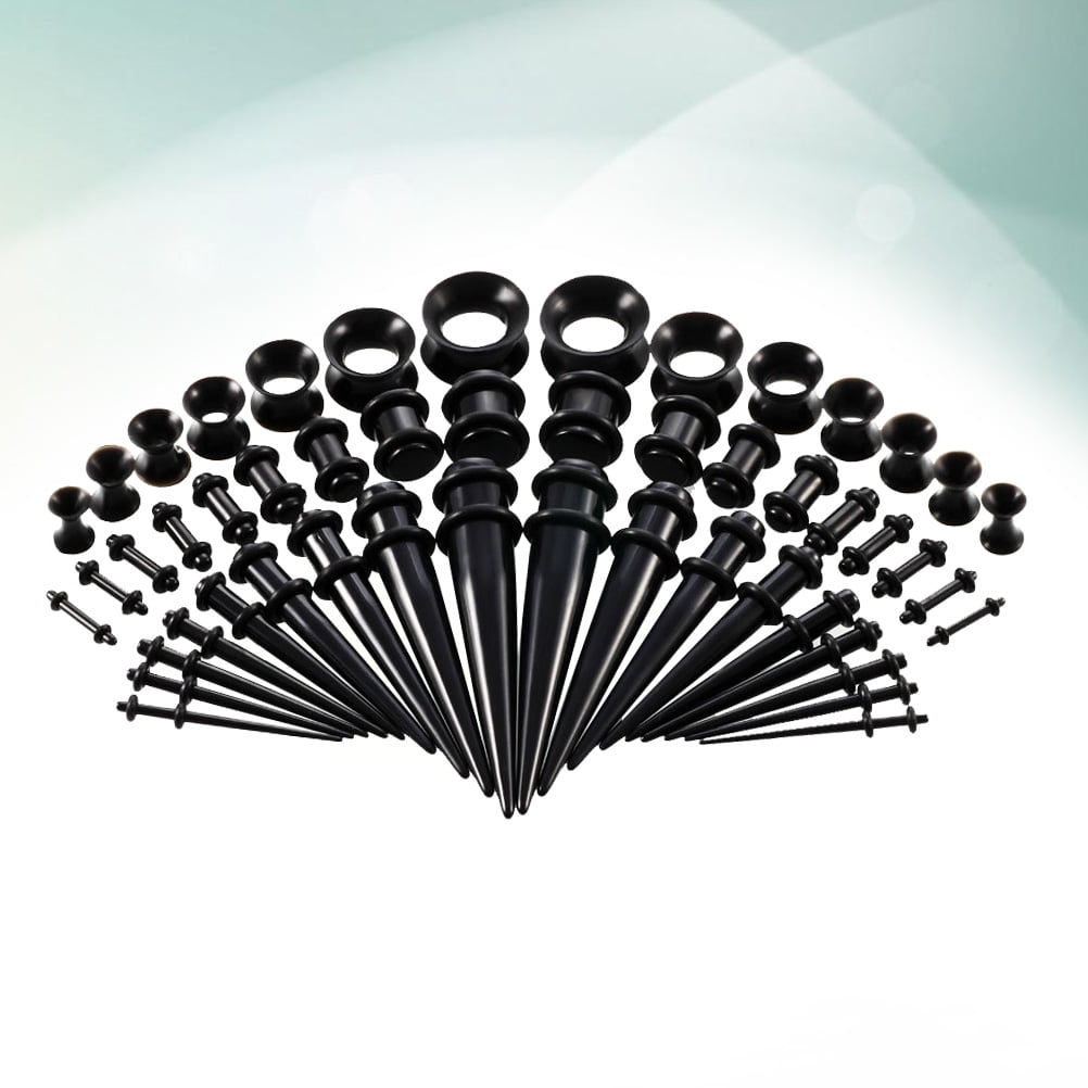 Hemoton 50 Pcs Ear Gauges Stretching Delicate Expanders Self-wearing ...