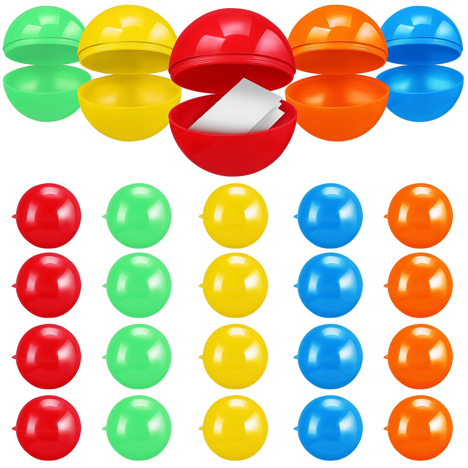 Hemoton 50 Pcs Lottery Ball Vending Machine Capsules Bulk Fillable ...