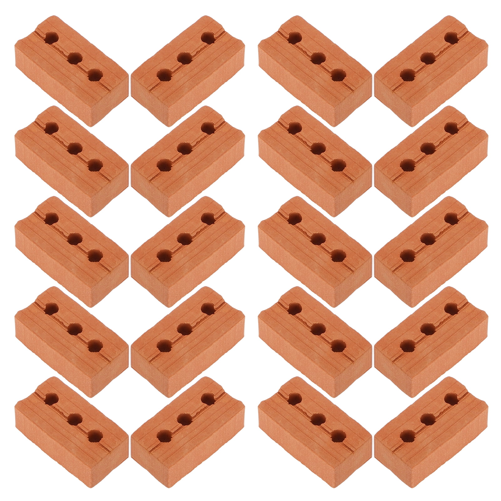 Hemoton 50 Pcs Mini Bricks Miniature Fake Building Materials Light ...