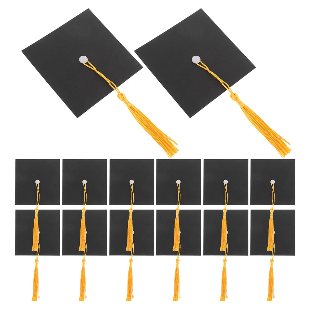 Hemoton 50 Set Graduation Cap Chocolate Decorations Graduation Party ...