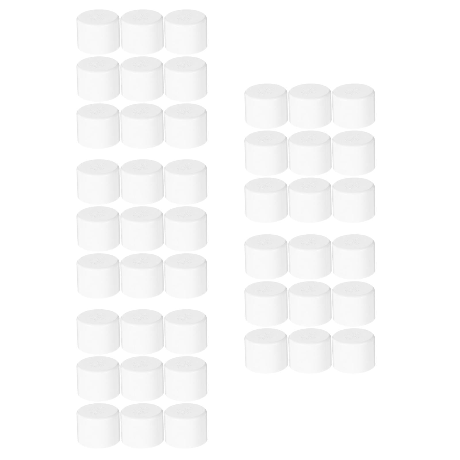 Hemoton 50 pcs 25mm PVC Pipe End Cap Plug Adapter Pipe Fitting Socket ...