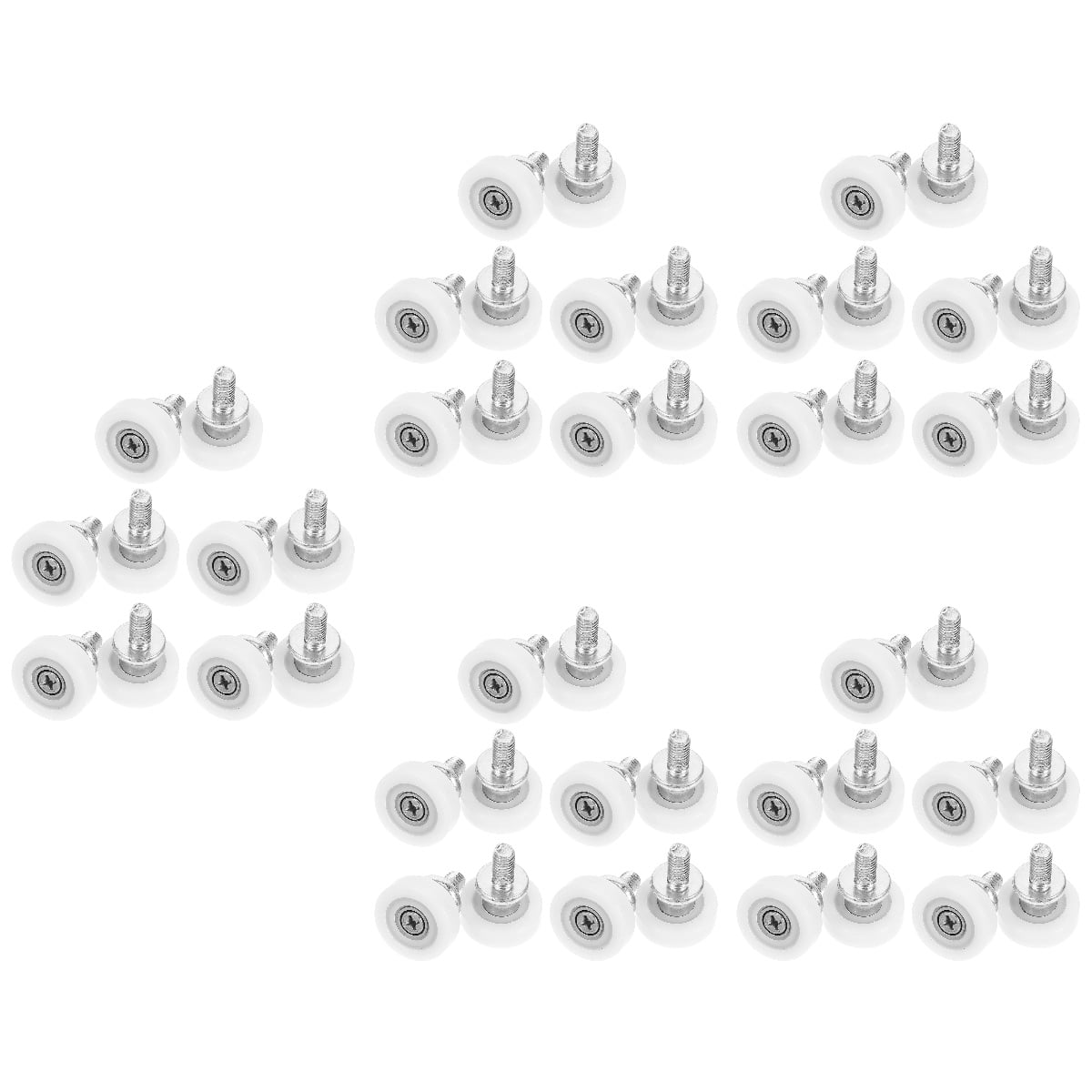 Hemoton 50 pcs Drawer Pulleys Refrigerators Drawer Wheels Sliding Door ...