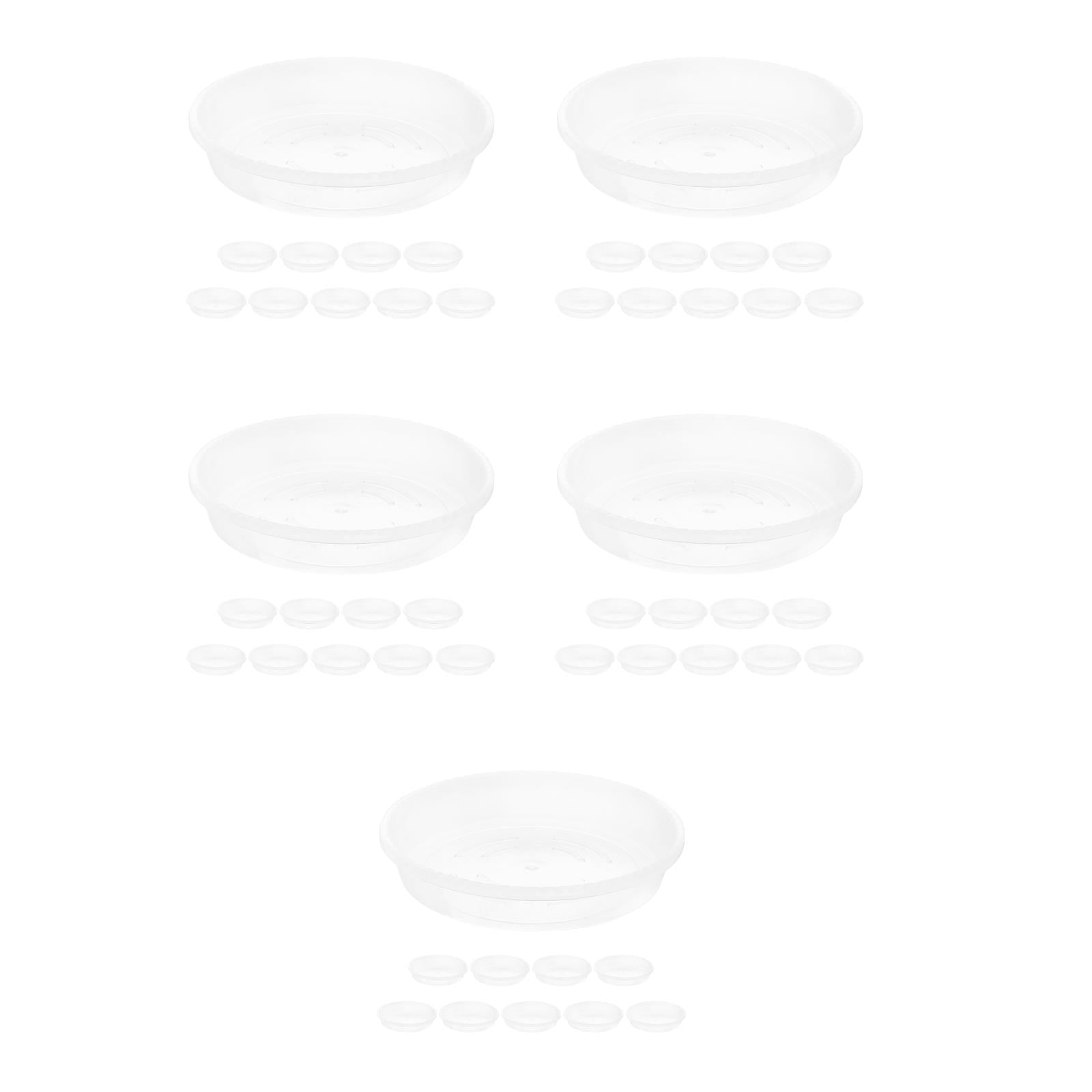 Hemoton 50 pcs Flower Pot Bottom Trays Plastic Saucers Potted Plants ...