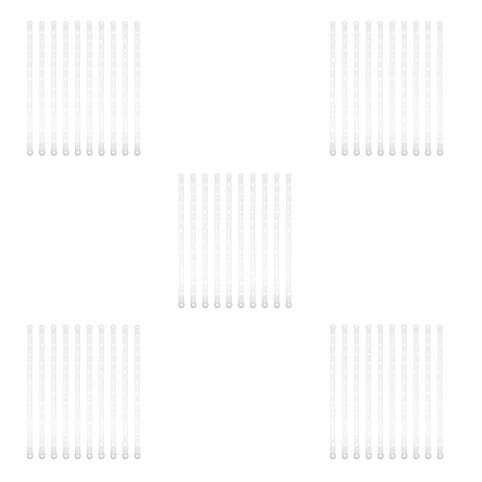 Hemoton 50 pcs Garment Organizer Strips Hanger Display Connectors ...