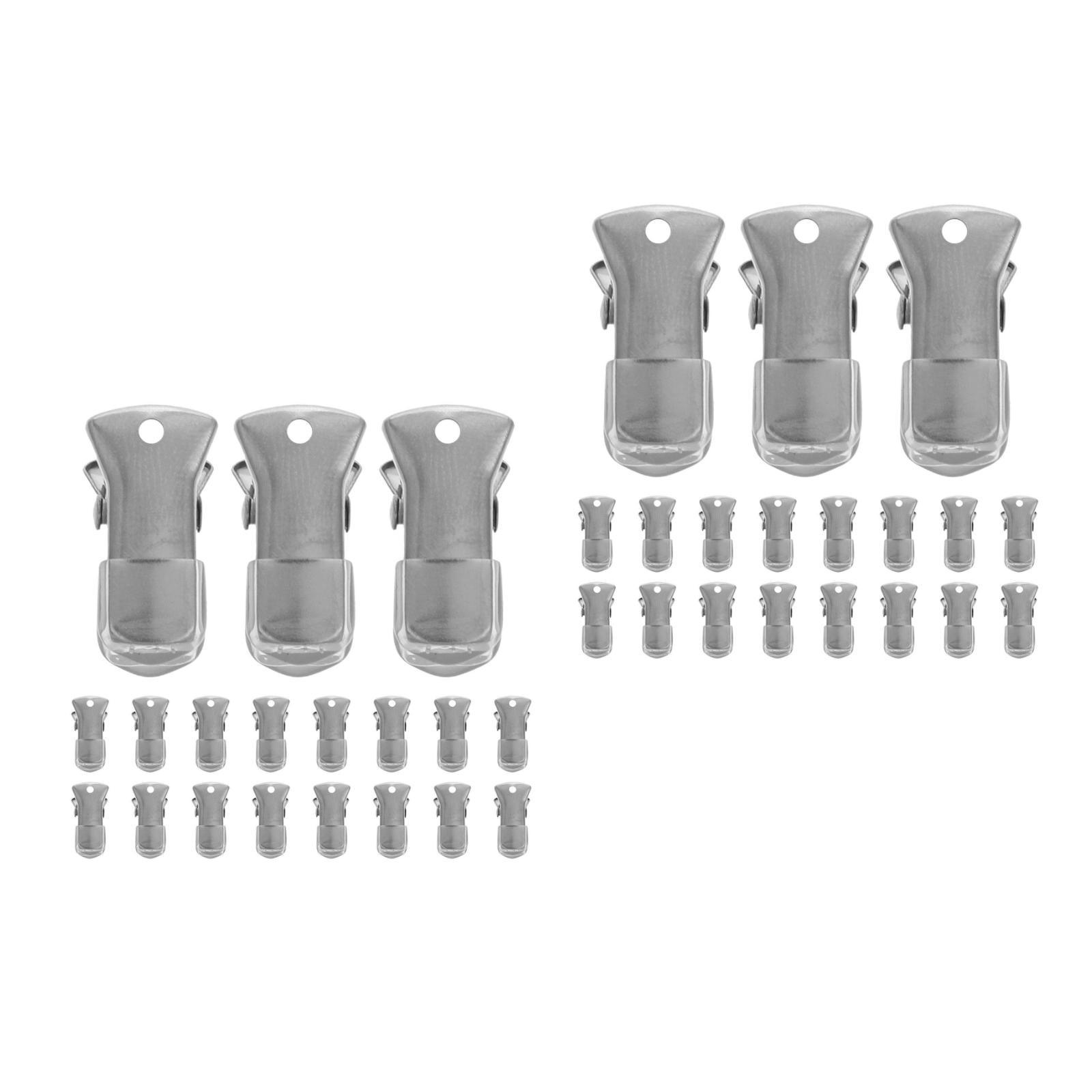 Hemoton 50 pcs Metal Badge Clips Small Alligator Clips For Crafts Clips ...