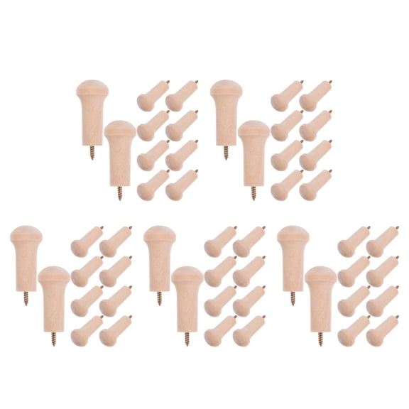 Wood Hooks Pegs