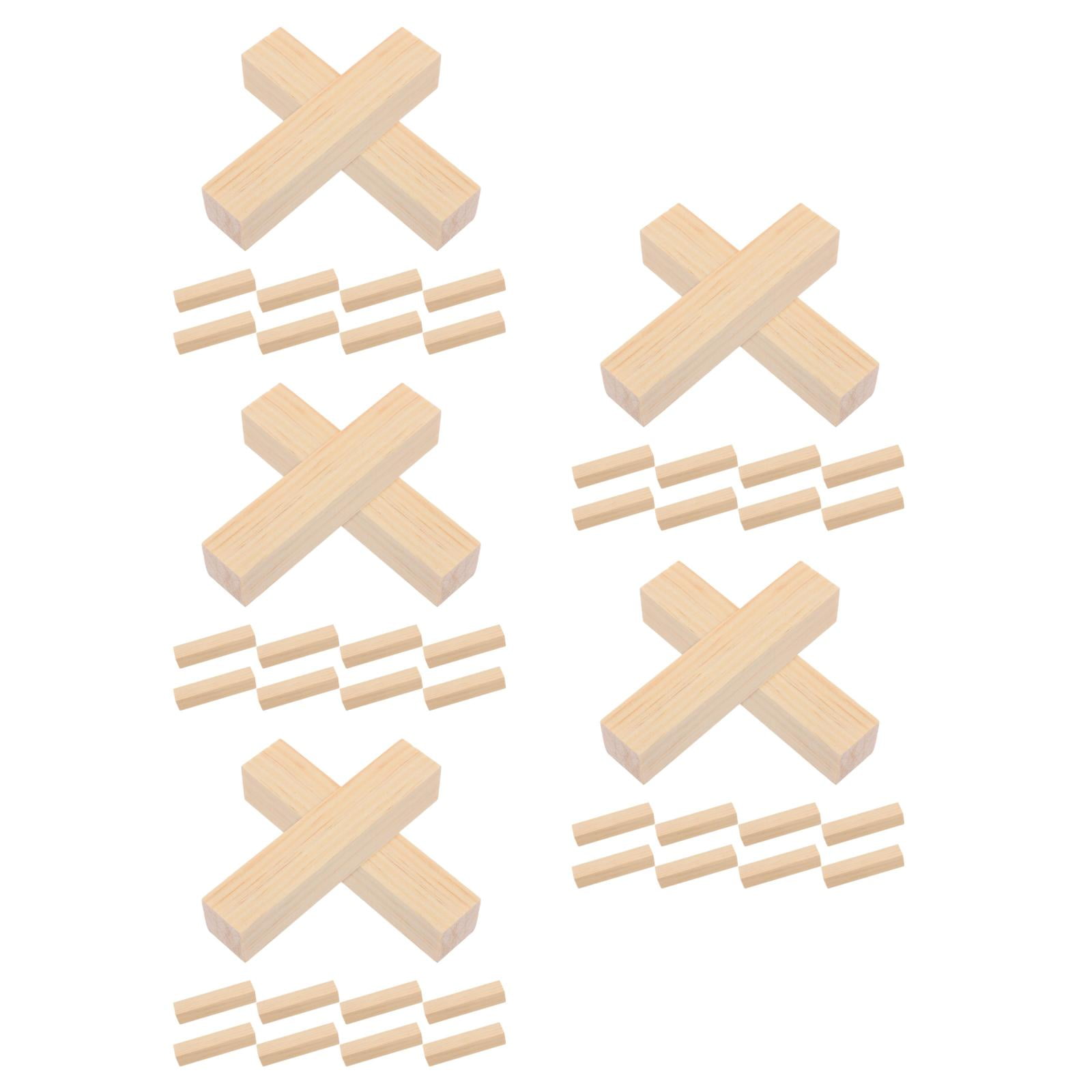 UPGRATOR Wooden Craft Rods Dowels For Crafting 50Pcs 3.93X0.79X0.79In ...