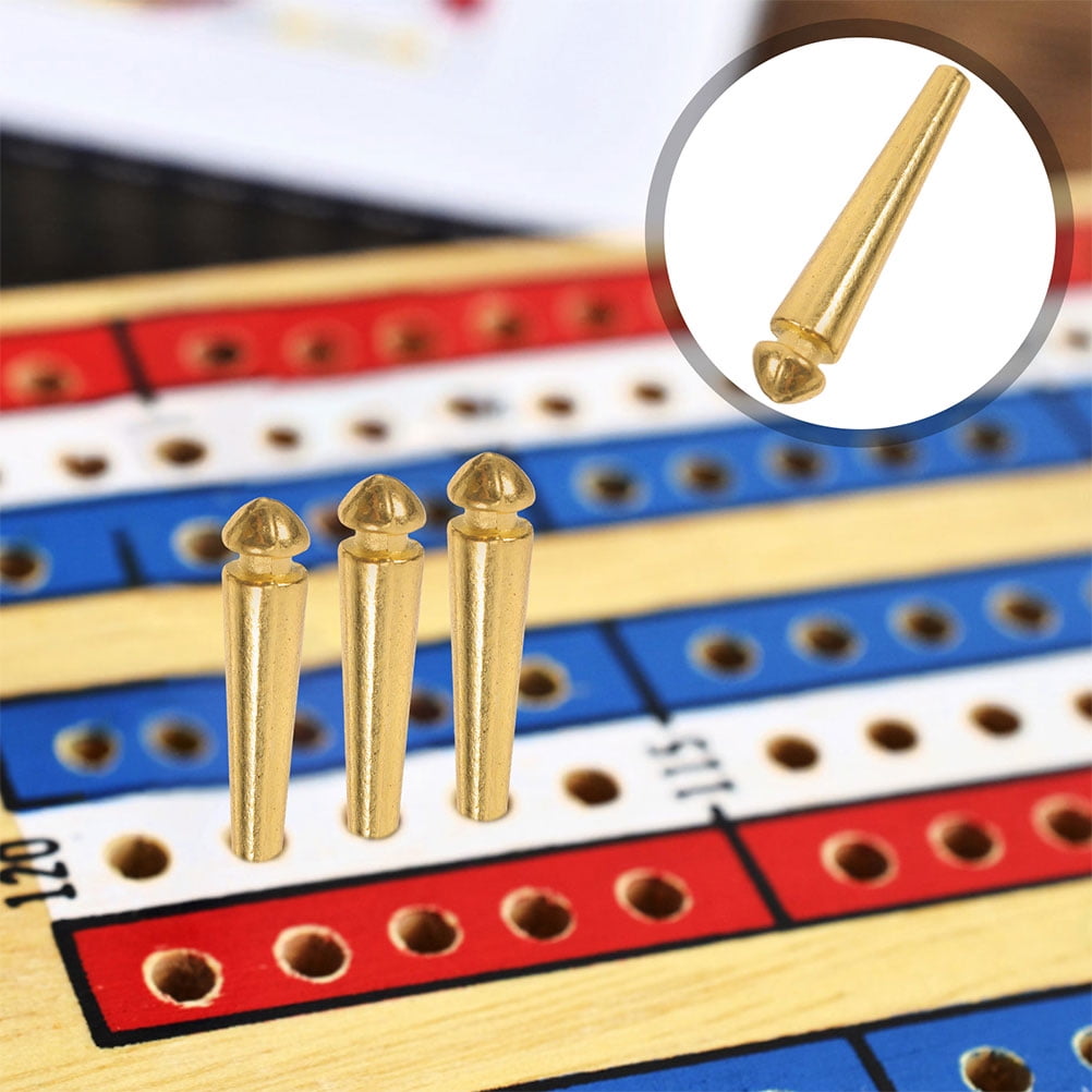 Hemoton 50Pcs Cribbage Pegs Metal Board Game Pins for Family and ...