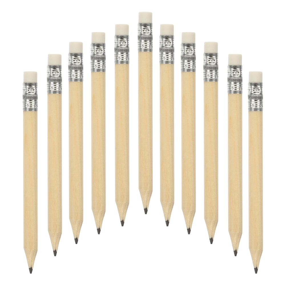 HEMOTON Portable Short Wood Pencils with Eraser Great for Daily Use ...