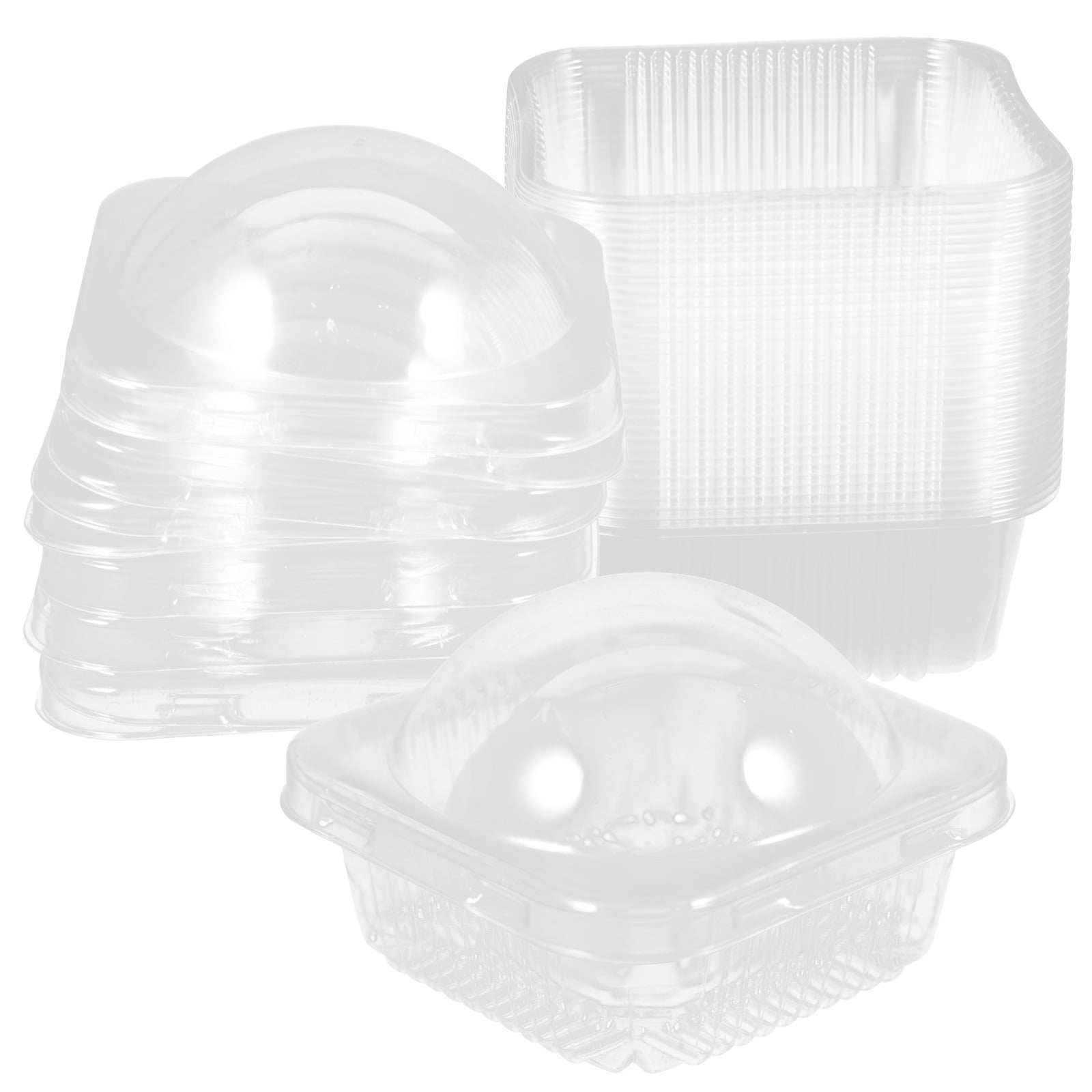 Hemoton 50Pcs Round Moon Cake Boxes Egg-Yolk Puff Containers ...