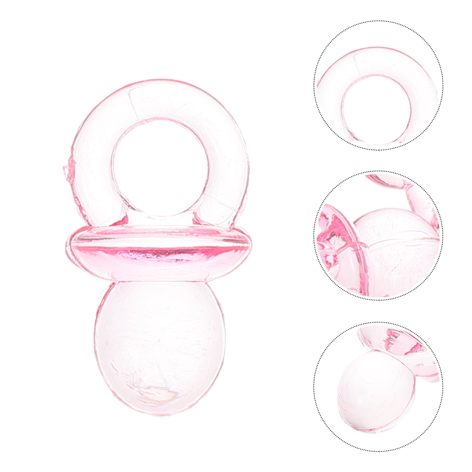 Hemoton 50pcs Baby Boy Shower Favors Plastic Pacifiers Baby Shower Game ...