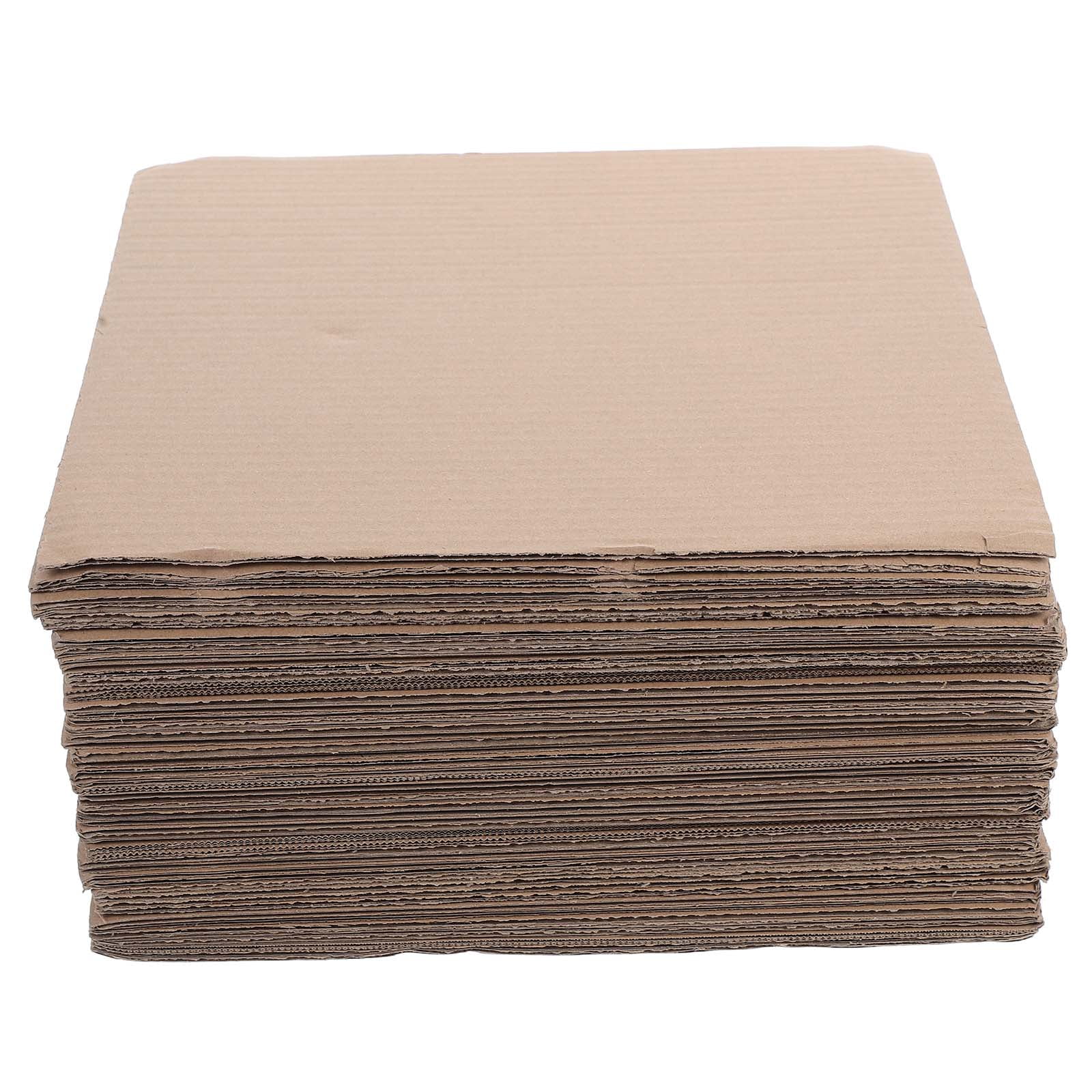 Hemoton 50pcs Brown Corrugated Cardboard Sheets For Packing Materials ...